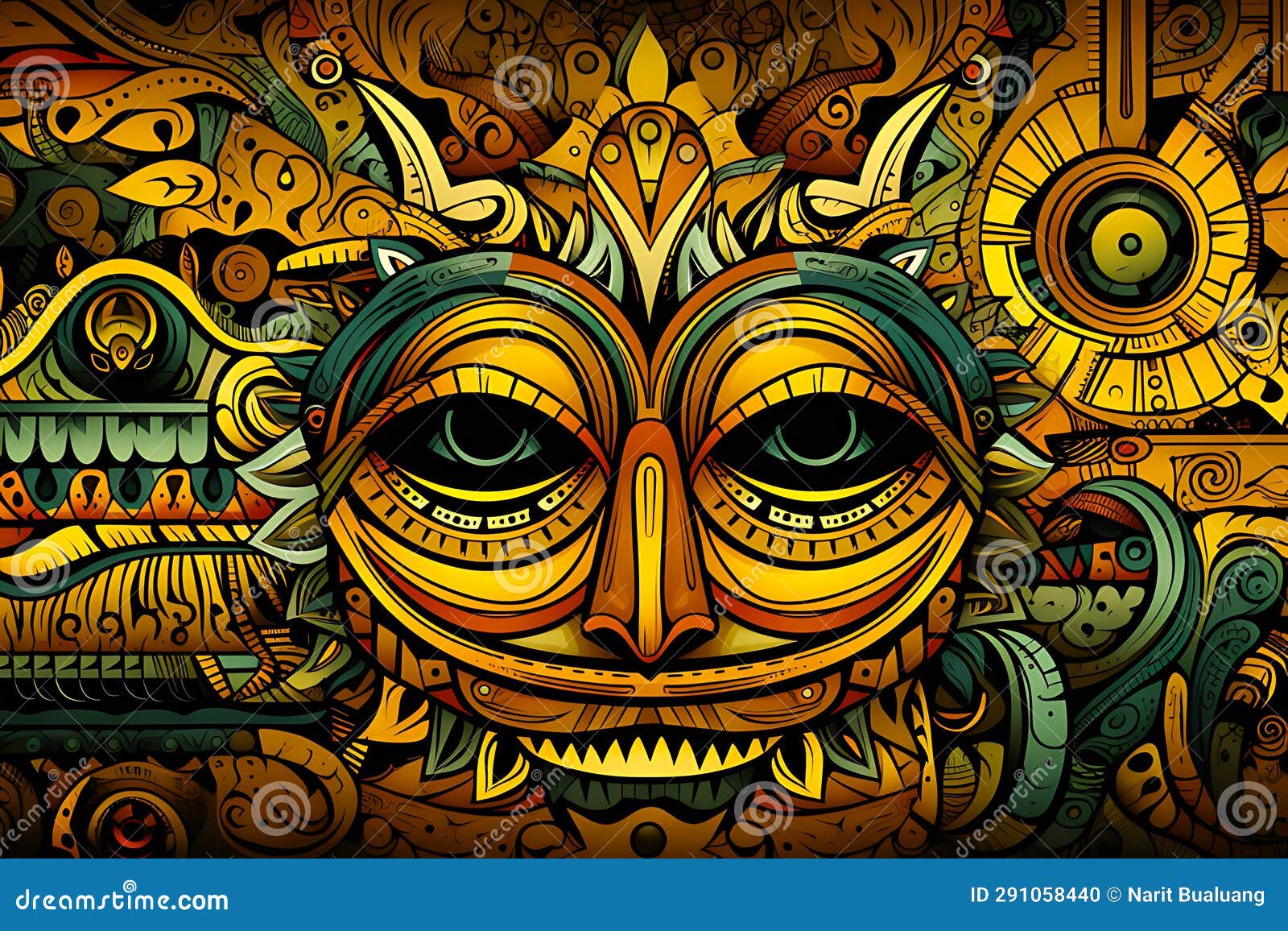 Abstract Pattern from Folk Art Indian Background Stock Photo - Image of ...