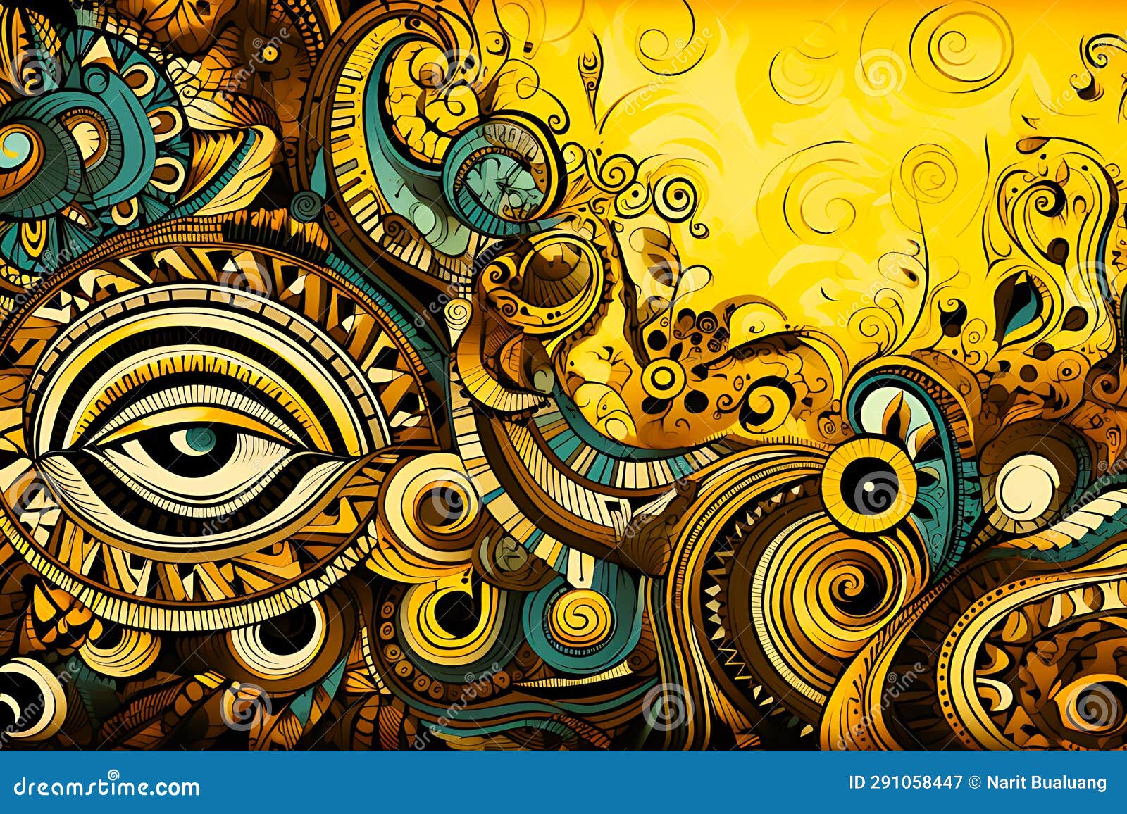 Abstract Pattern from Folk Art Indian Background Stock Image - Image of ...