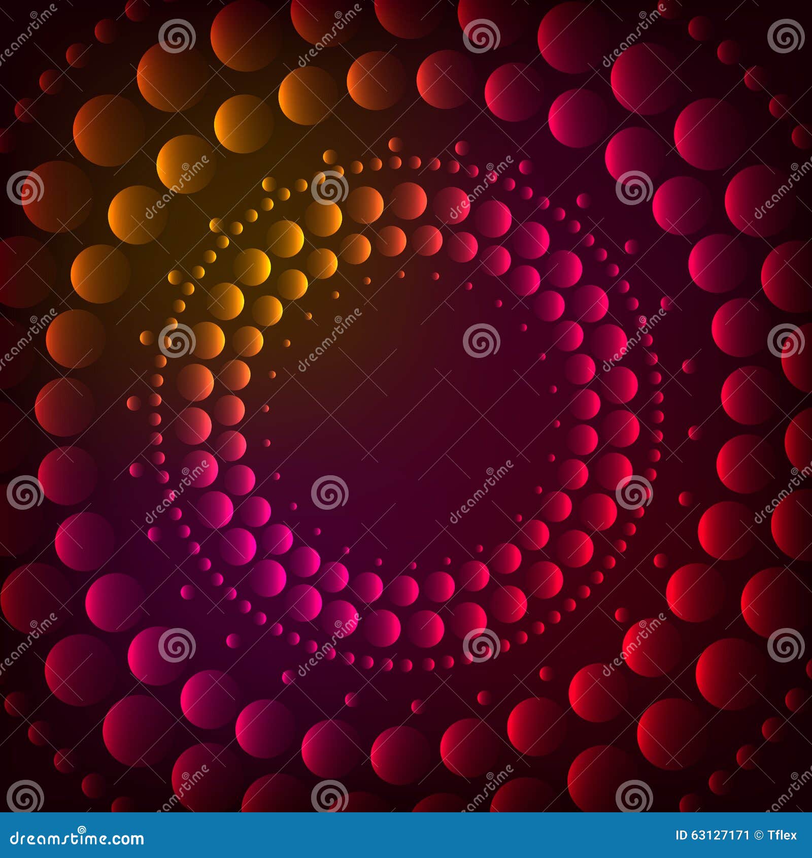 Abstract Pattern of Graduated Turquoise Shiny Dots Stock Vector ...