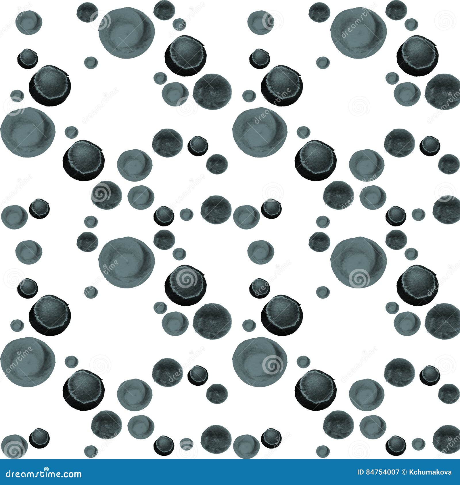 The Abstract Pattern of Gray Colorful Watercolor Circles Different ...