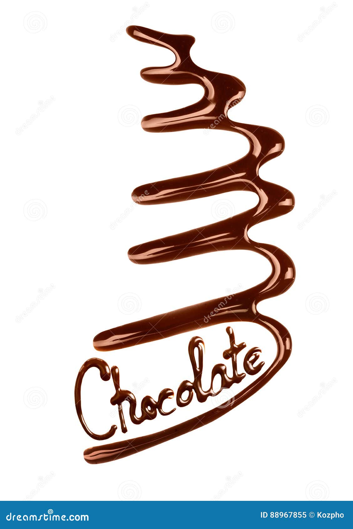 Abstract Pattern with Inscription Chocolate Made of Chocolate Stock ...