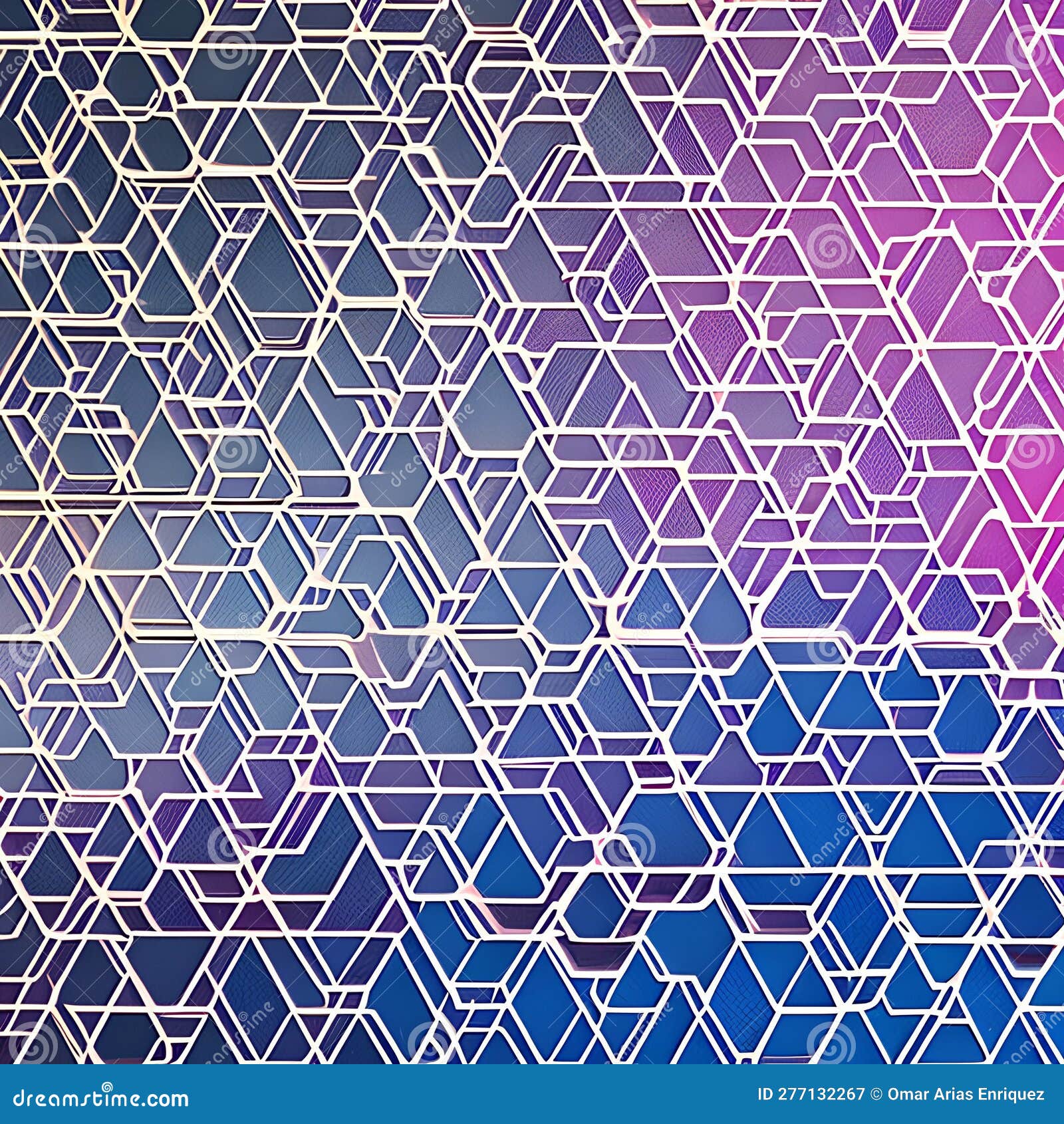 An Abstract Pattern of Interlocking Diamonds in Shades of Pink and ...