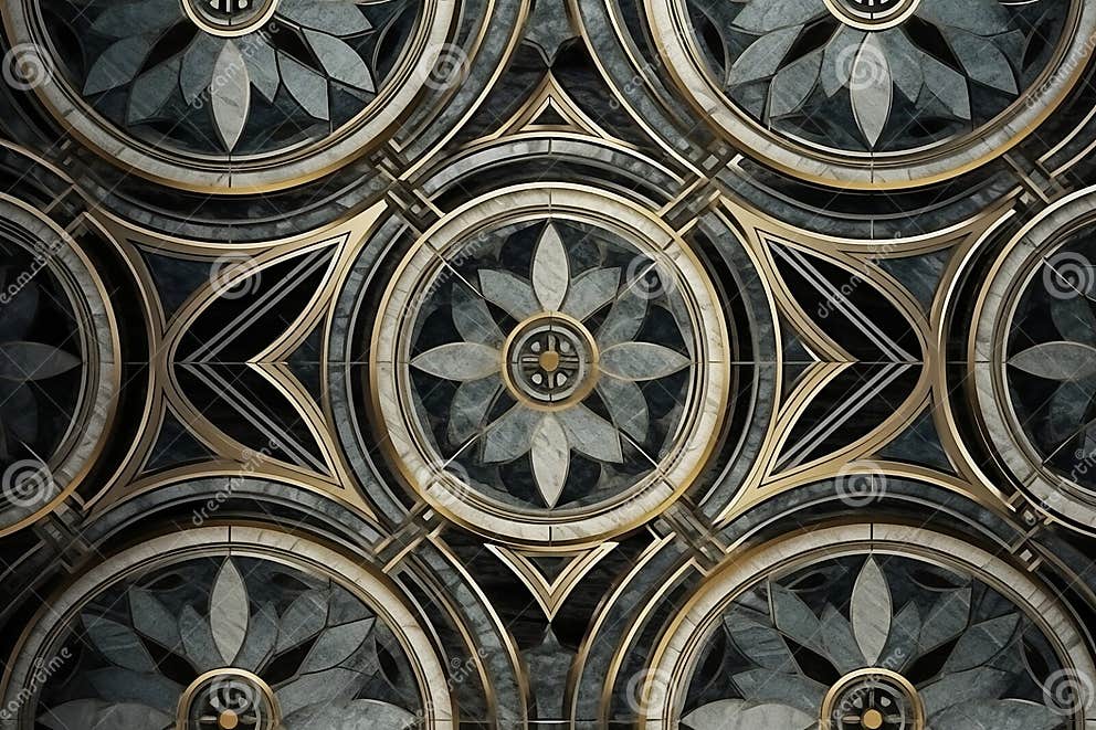 Abstract Pattern of Interlocking Floor Tiles with Copy Space for Design ...