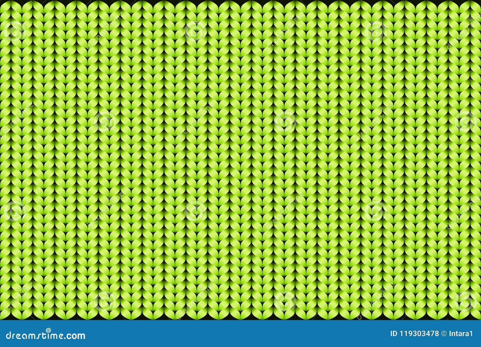 Abstract Pattern of Knitted Texture Background in Green Color. Vector ...