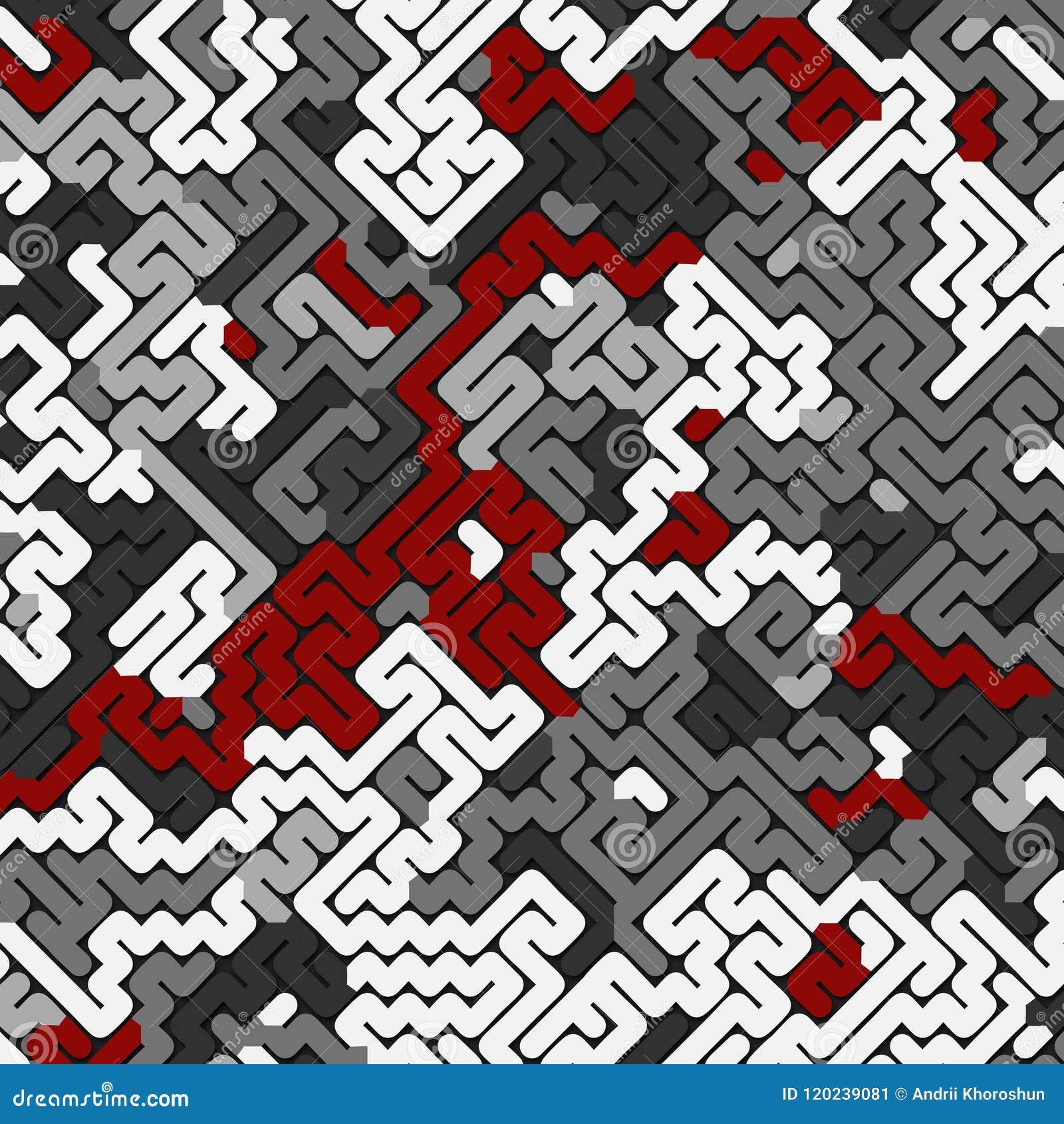 Abstract Pattern. Labyrinth Concept. Futuristic Composition Background ...