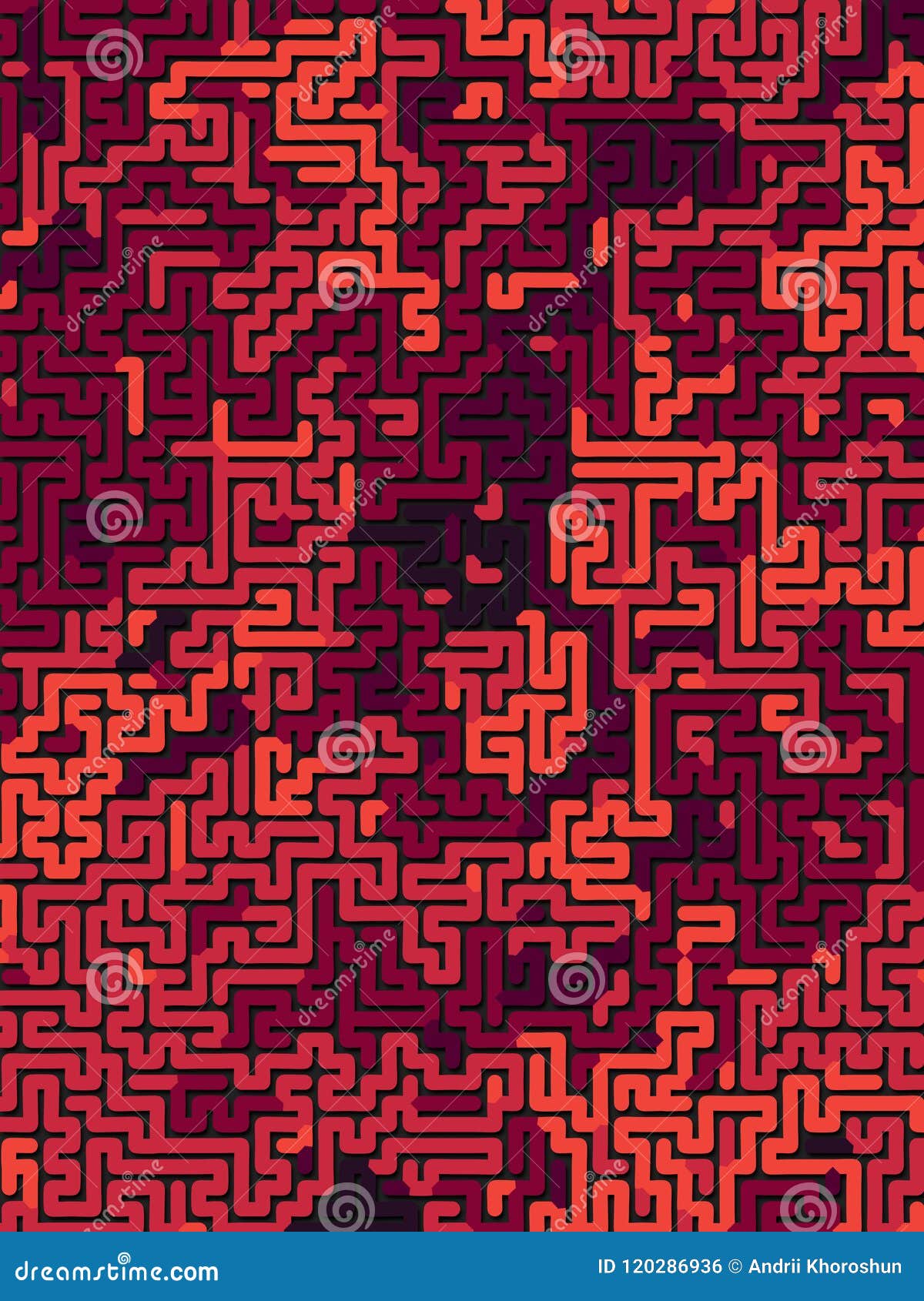 Abstract Pattern. Labyrinth Concept. Futuristic Composition Background ...