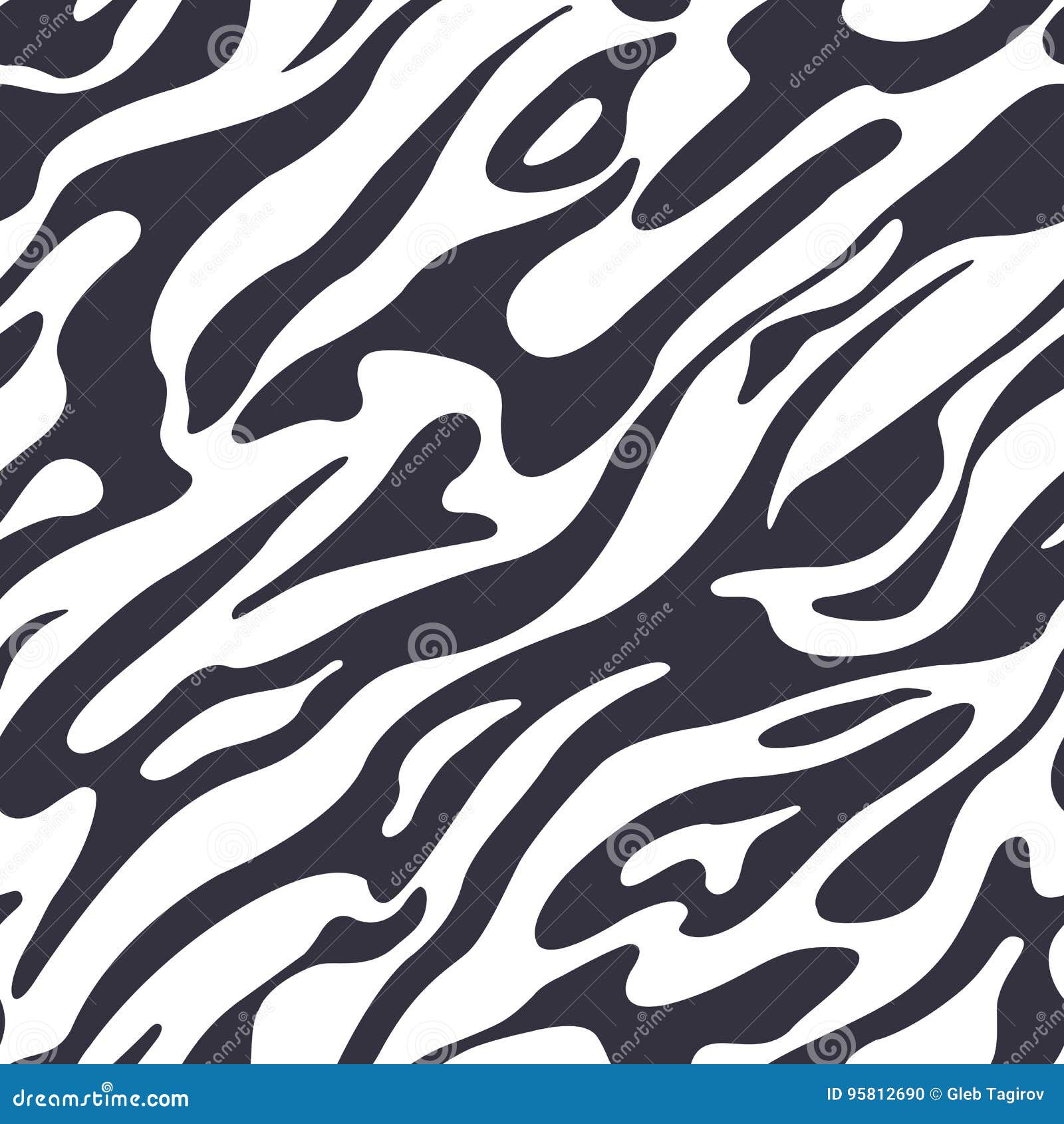 Abstract Pattern with Liquid Texture. Stock Vector - Illustration of ...