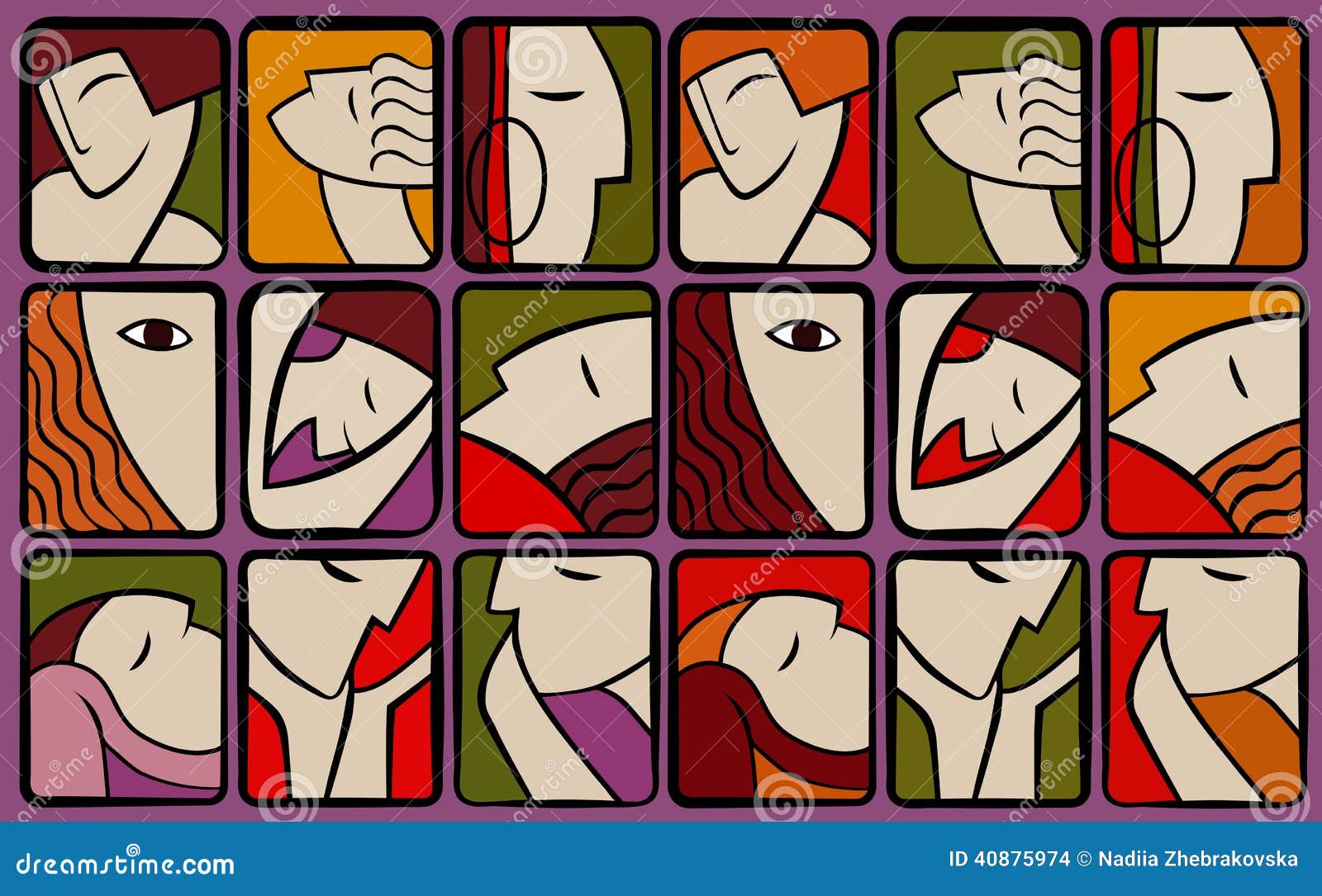 Fragments Face Stock Illustrations – 694 Fragments Face Stock ...