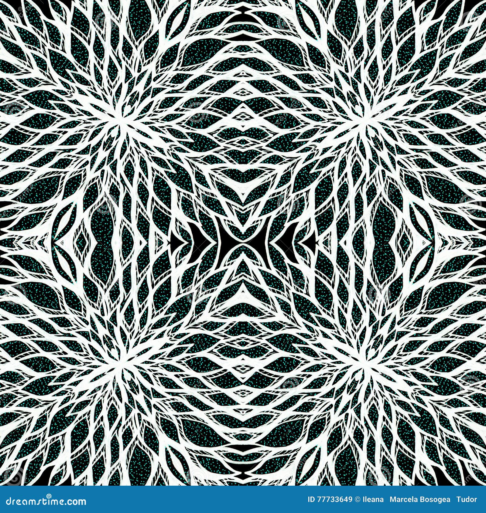 Abstract Pattern Made with Unique Drawings Stock Illustration ...