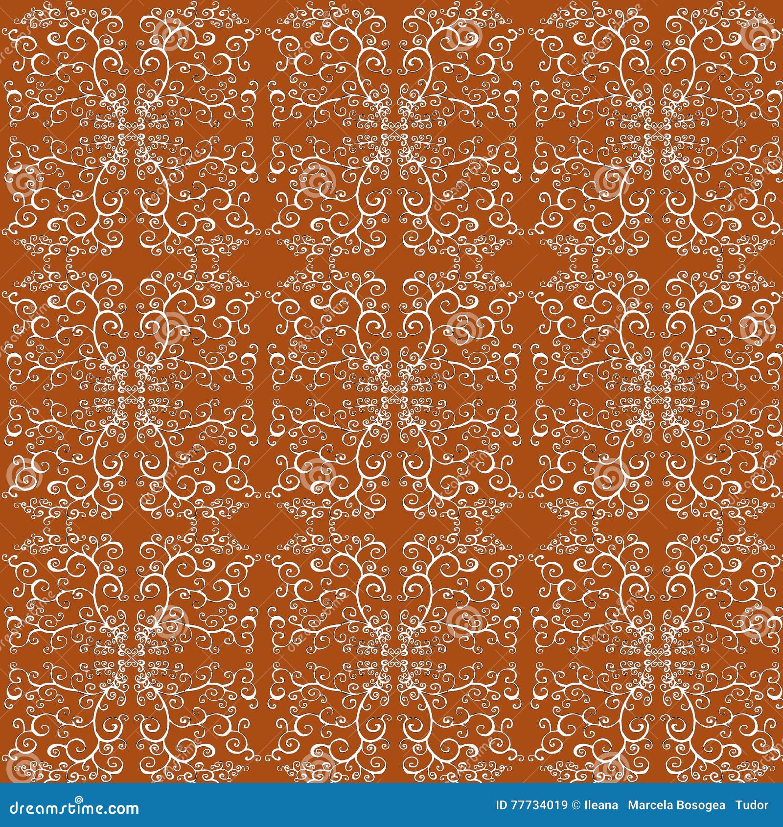 Abstract Pattern Made with Unique Drawings Stock Illustration ...