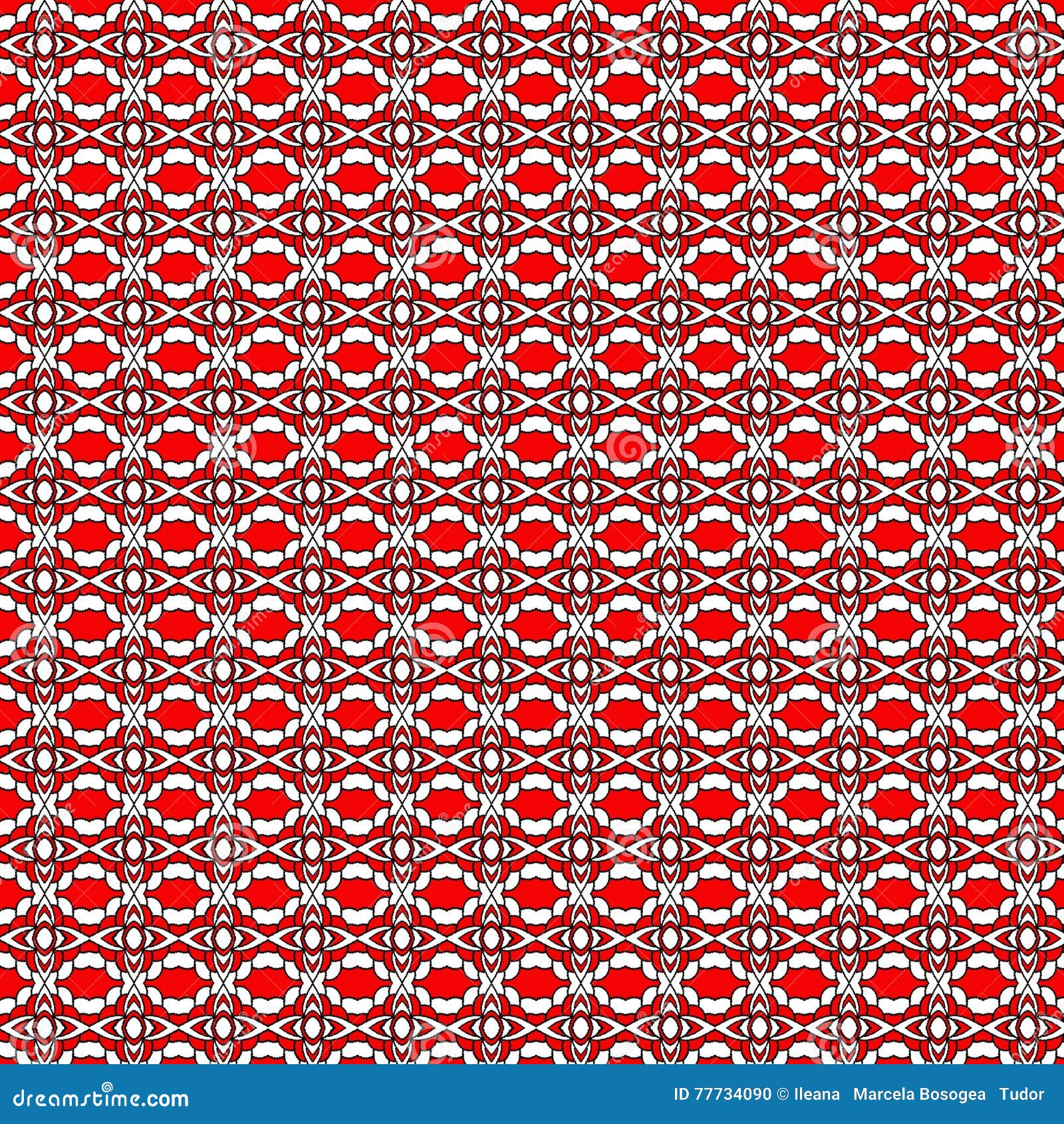 Abstract Pattern Made with Unique Drawings Stock Illustration ...