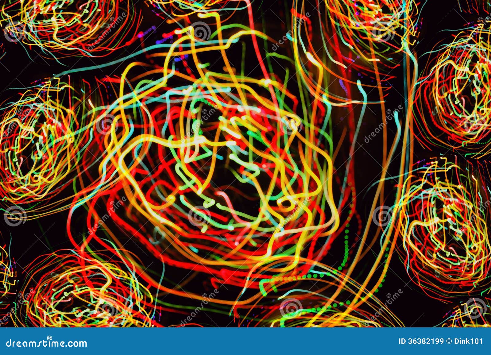 Abstract Pattern of Motion Lights Stock Image - Image of lines, glowing ...