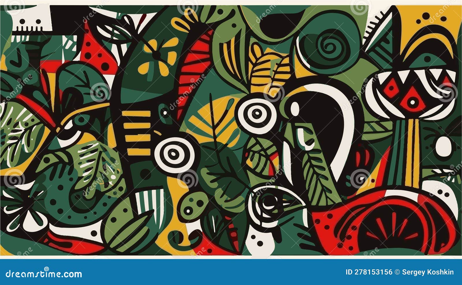 Abstract Pattern in Native African Style. Vector Illustration Stock ...