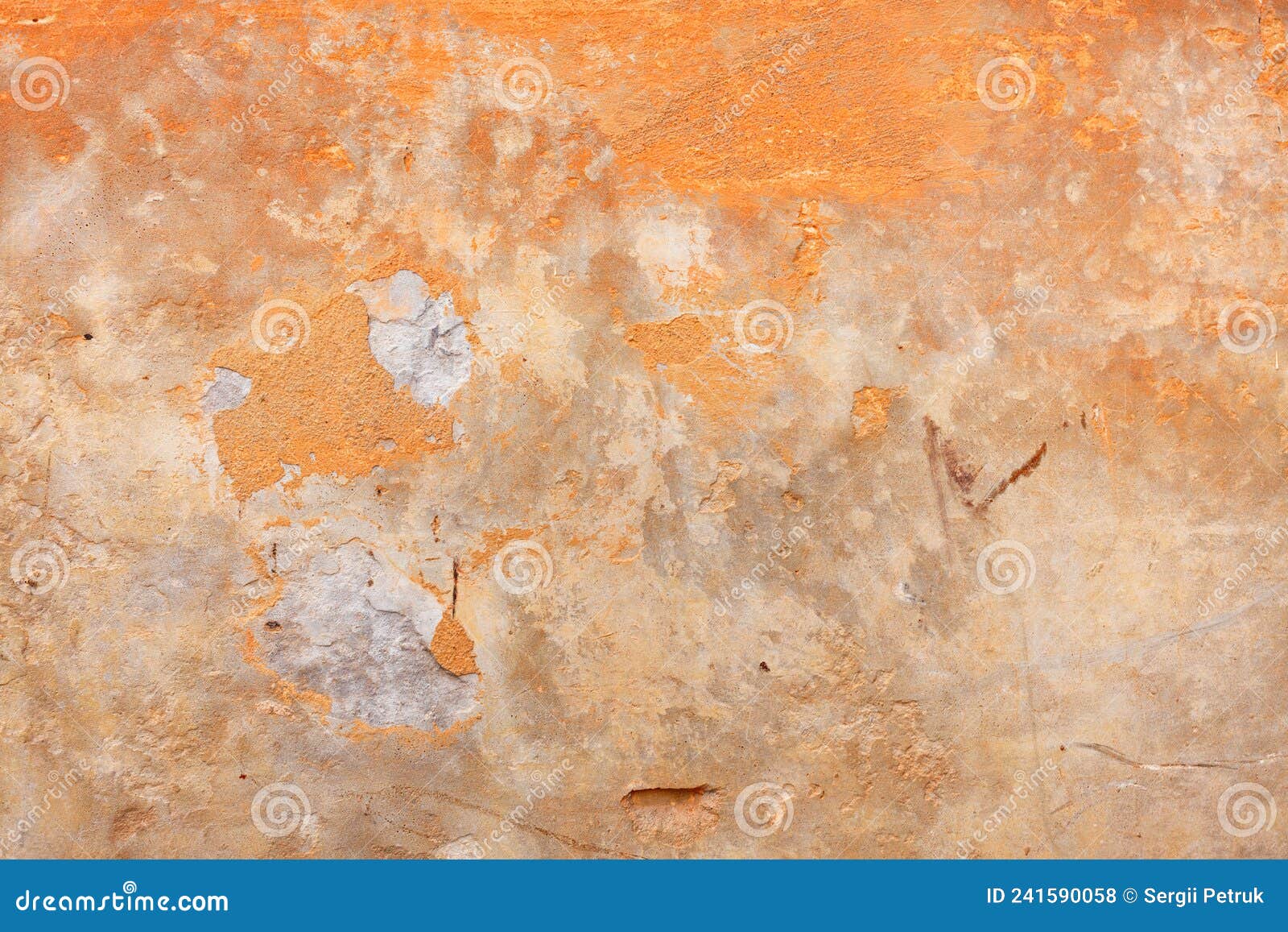 Abstract Pattern on an Old Wall with the Texture of Old Peeling Plaster ...