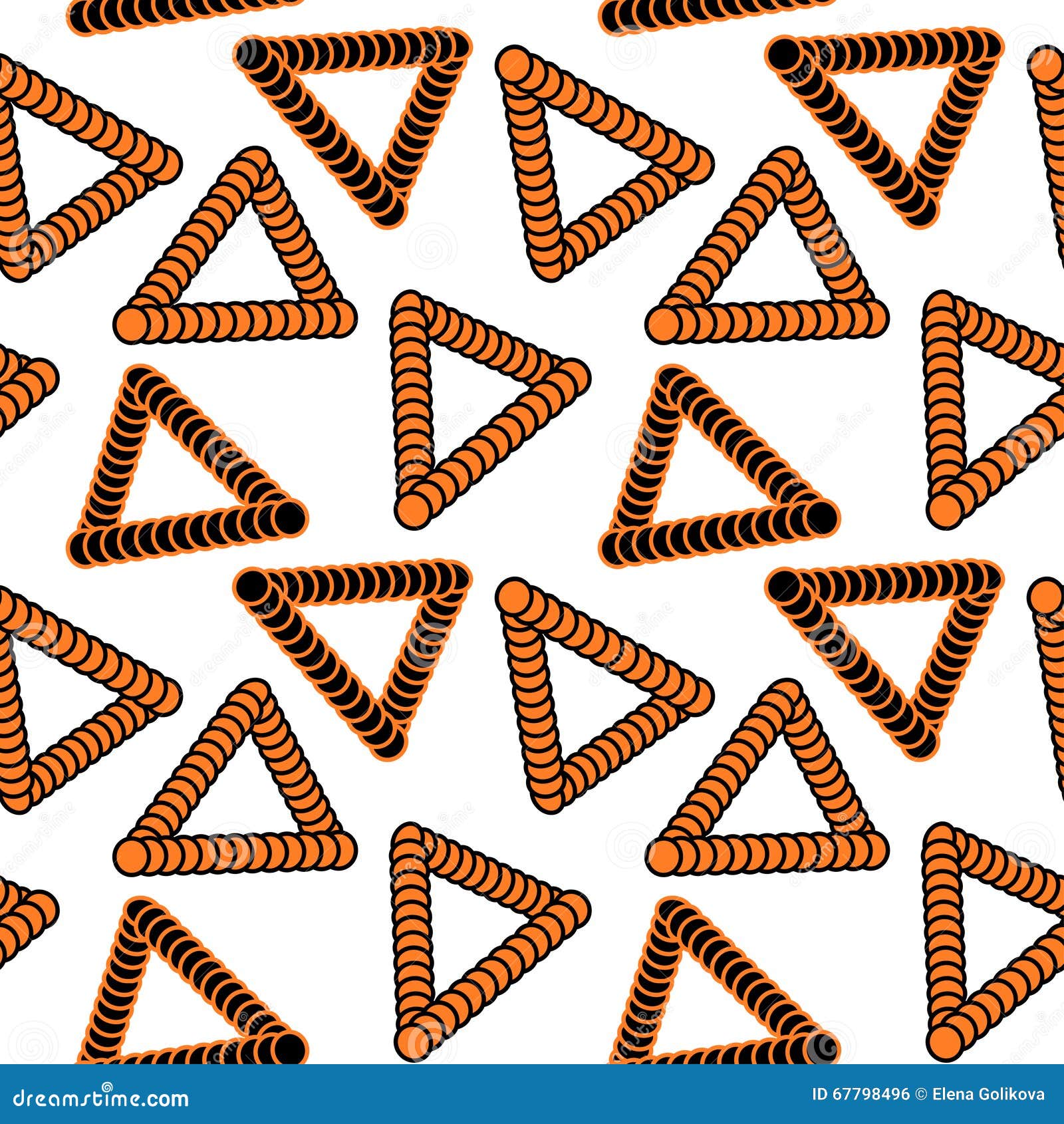 Abstract Pattern of Orange Triangles Stock Vector - Illustration of ...