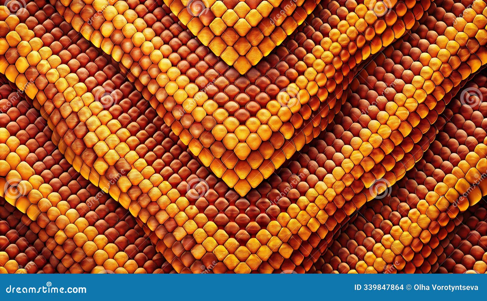 Abstract Pattern of Orange and Yellow Snake Scales Stock Illustration ...