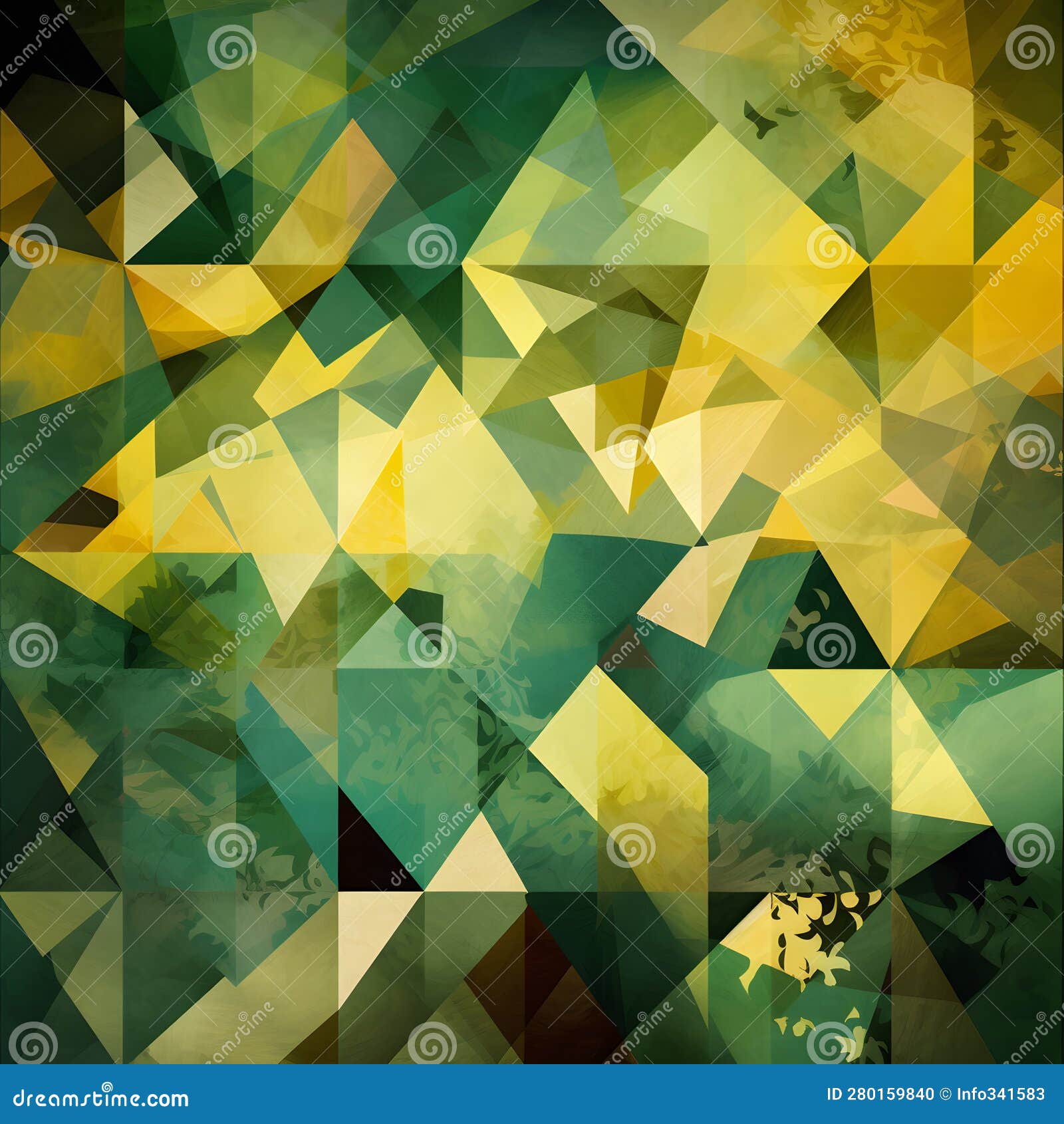 An Abstract Pattern of Overlapping Triangles in Shades of Generative AI ...