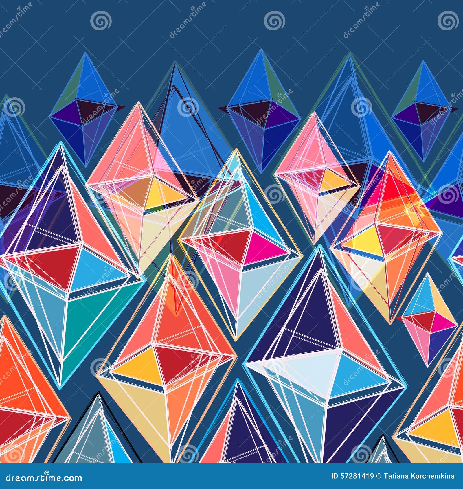 Abstract Pattern of Polygons Stock Vector - Illustration of grunge ...