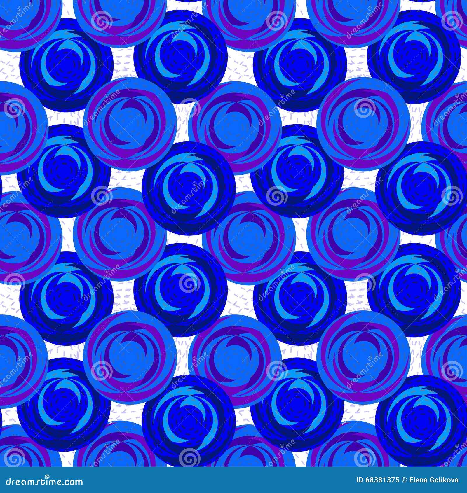 Abstract Pattern of Purple Blue Circles Stock Vector - Illustration of ...