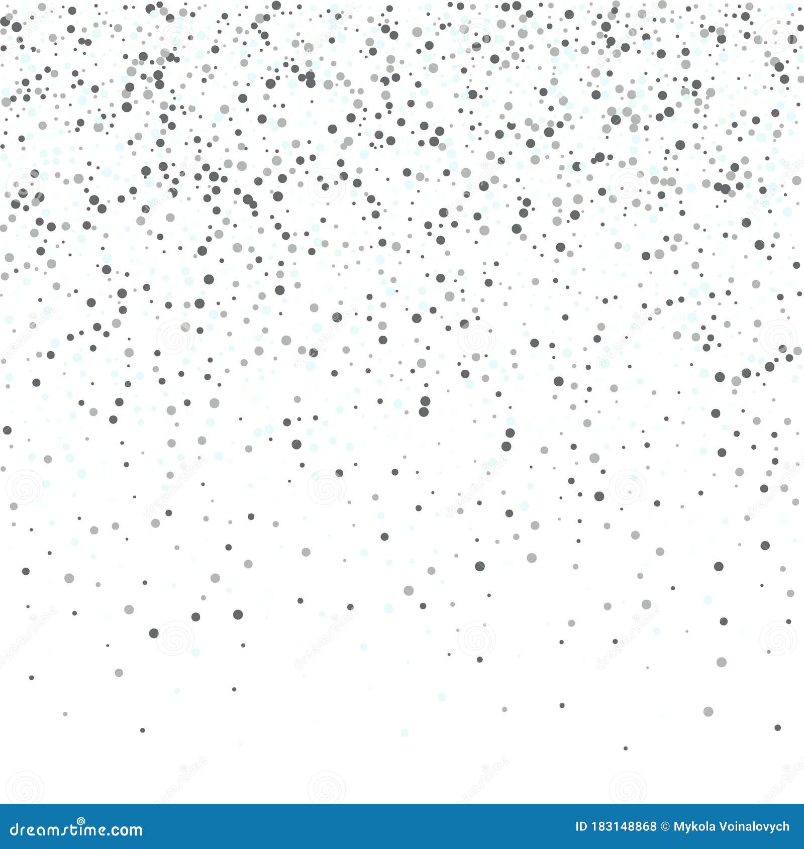 Abstract Pattern of Random Silver Dots on White Background. Elegant ...