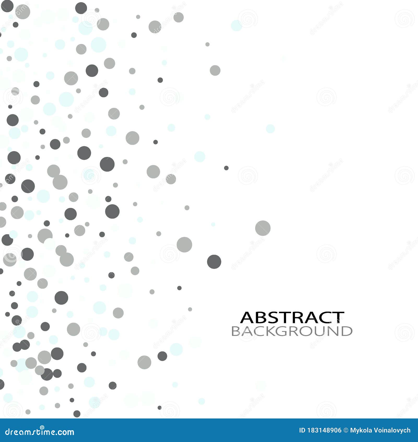 Abstract Pattern of Random Silver Dots on White Background. Elegant ...