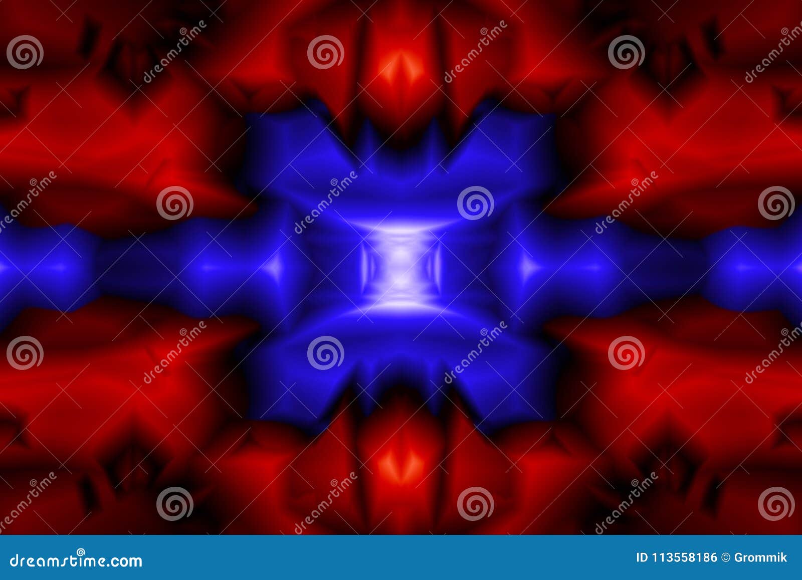 Abstraction. Pattern in Red and Blue Color Stock Illustration ...