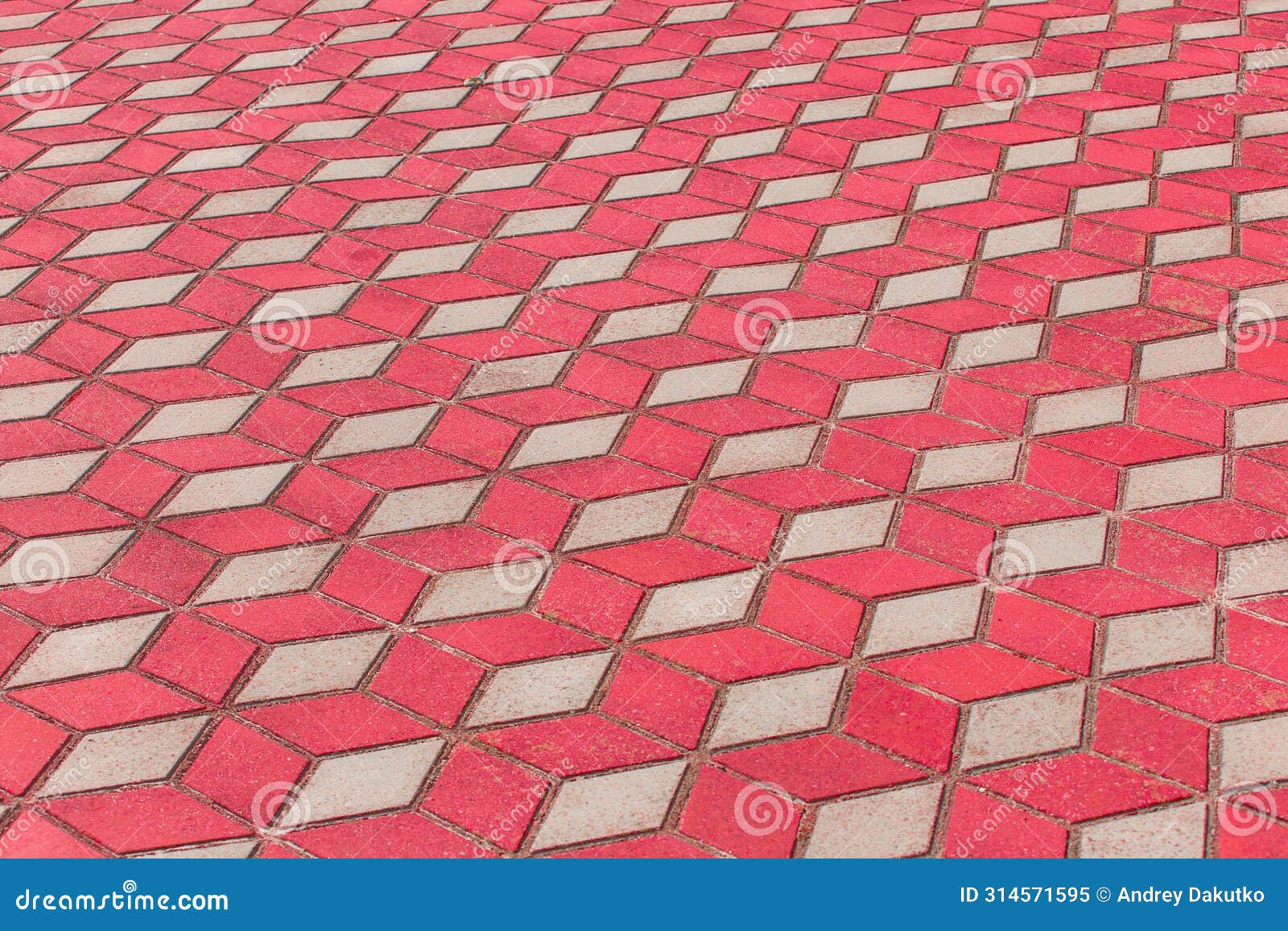 Abstract Pattern Red Light Color Pavement Tile Street Road Surface City ...
