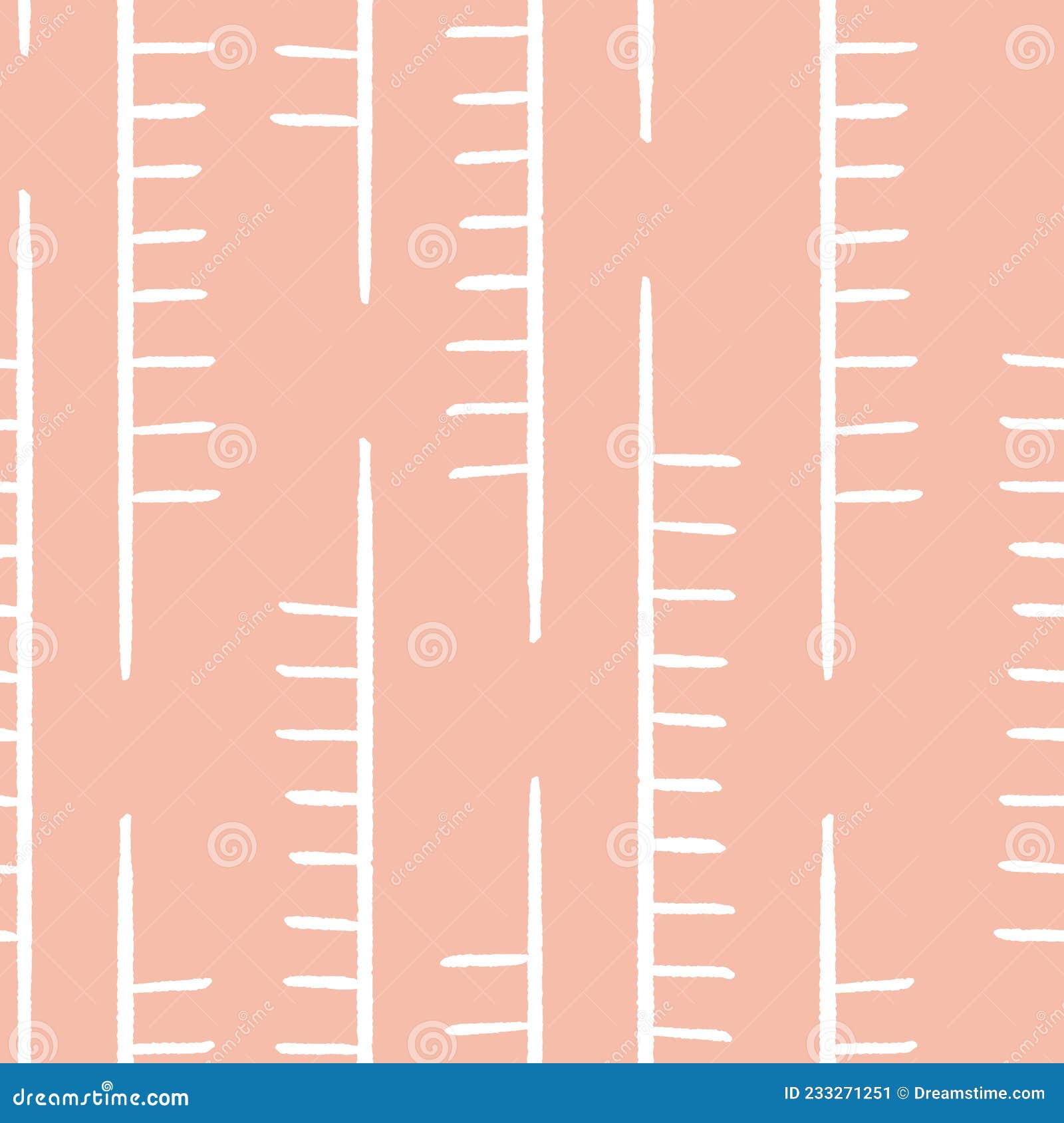 Abstract Pattern Repeat with Hand Drawn Ethnic Stripes in Blush Pink ...