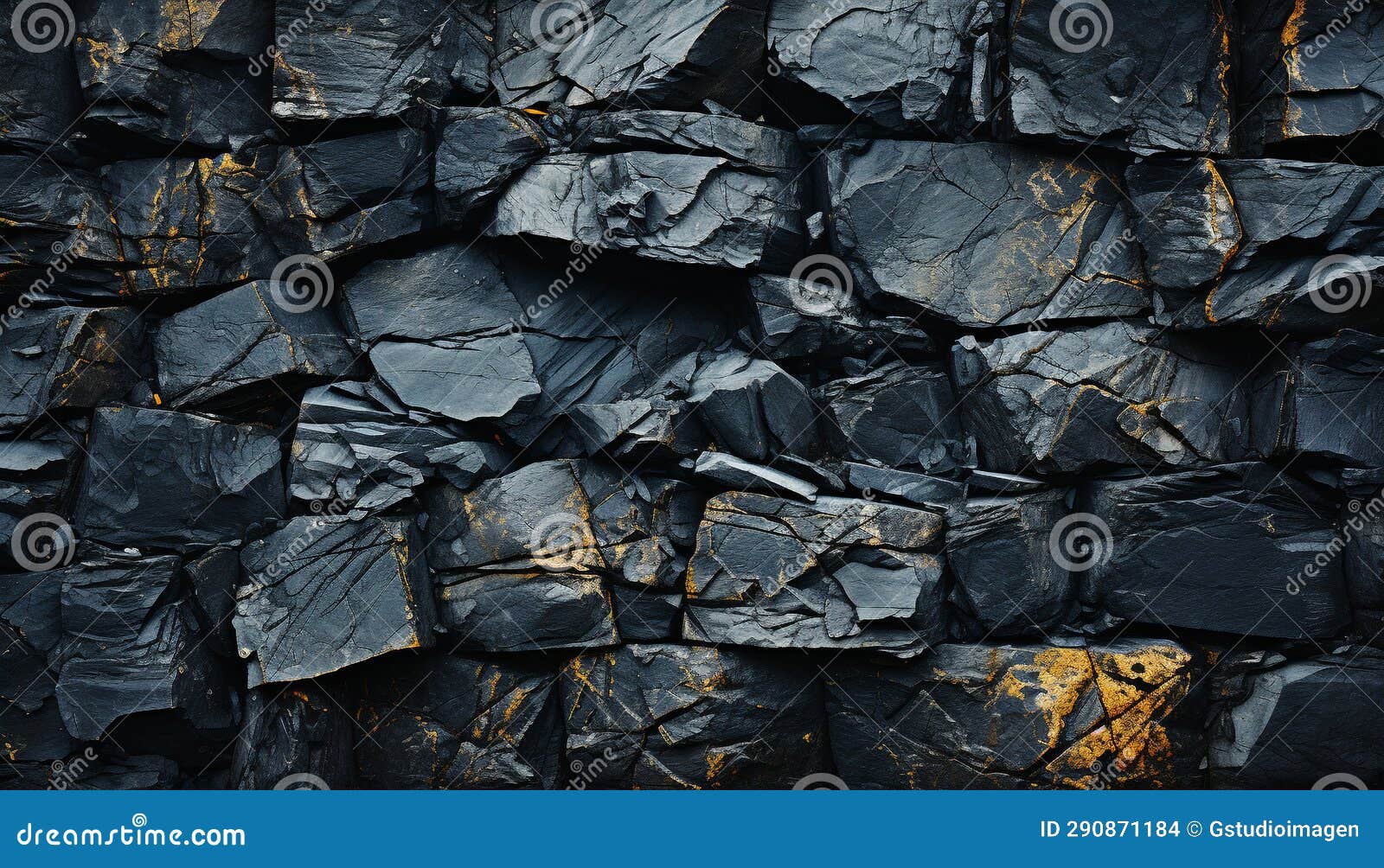 Abstract Pattern of Rough Stone, Dark Backdrop, Textured Coal Wallpaper ...