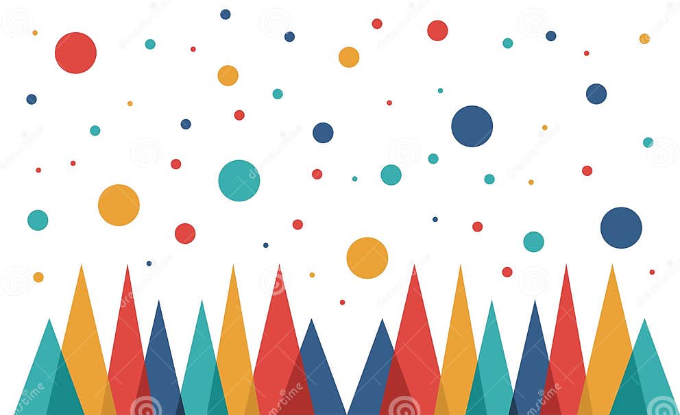 Abstract Pattern - Round and Triangle Stock Vector - Illustration of ...