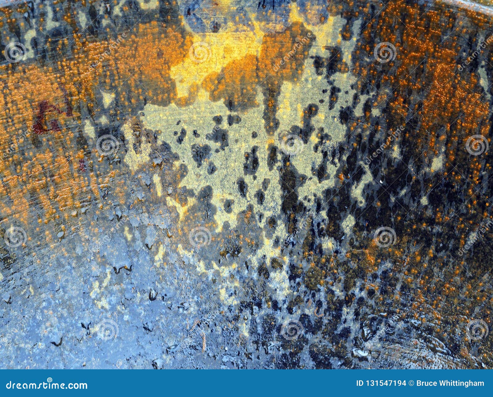 Abstract Pattern in Rusted Metal Bowl Stock Photo - Image of corroded ...