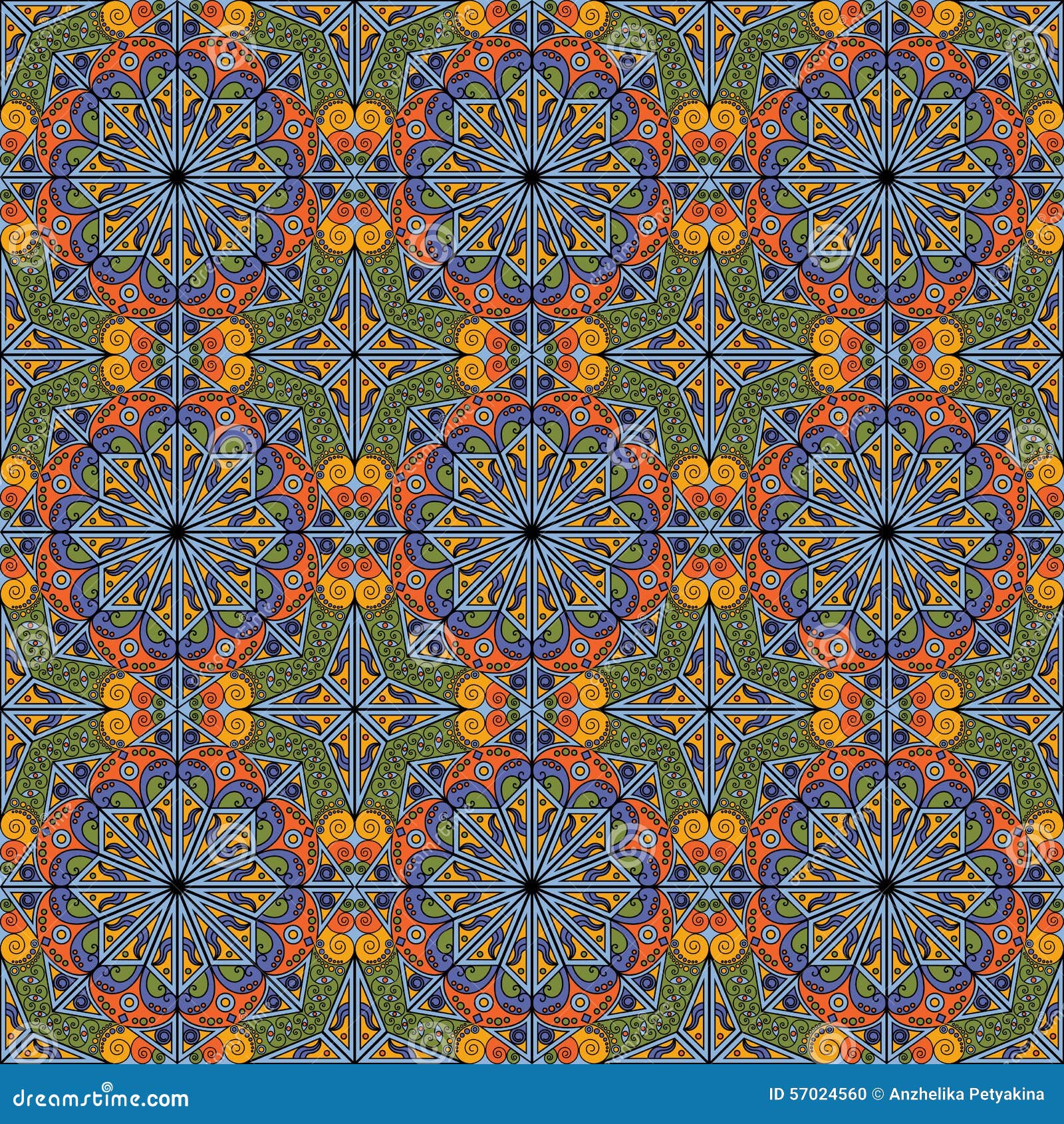 Abstract pattern seamless stock vector. Illustration of arabesque ...