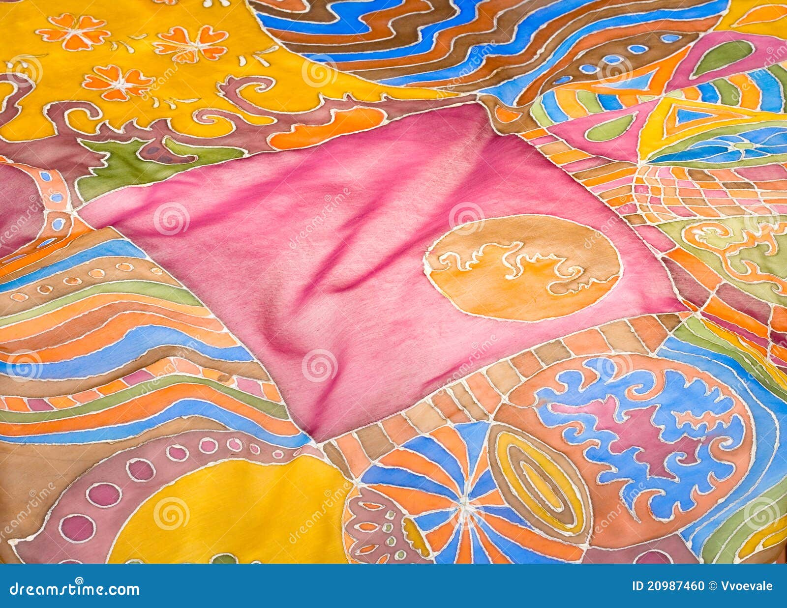 Abstract pattern on silk stock photo. Image of figure - 20987460