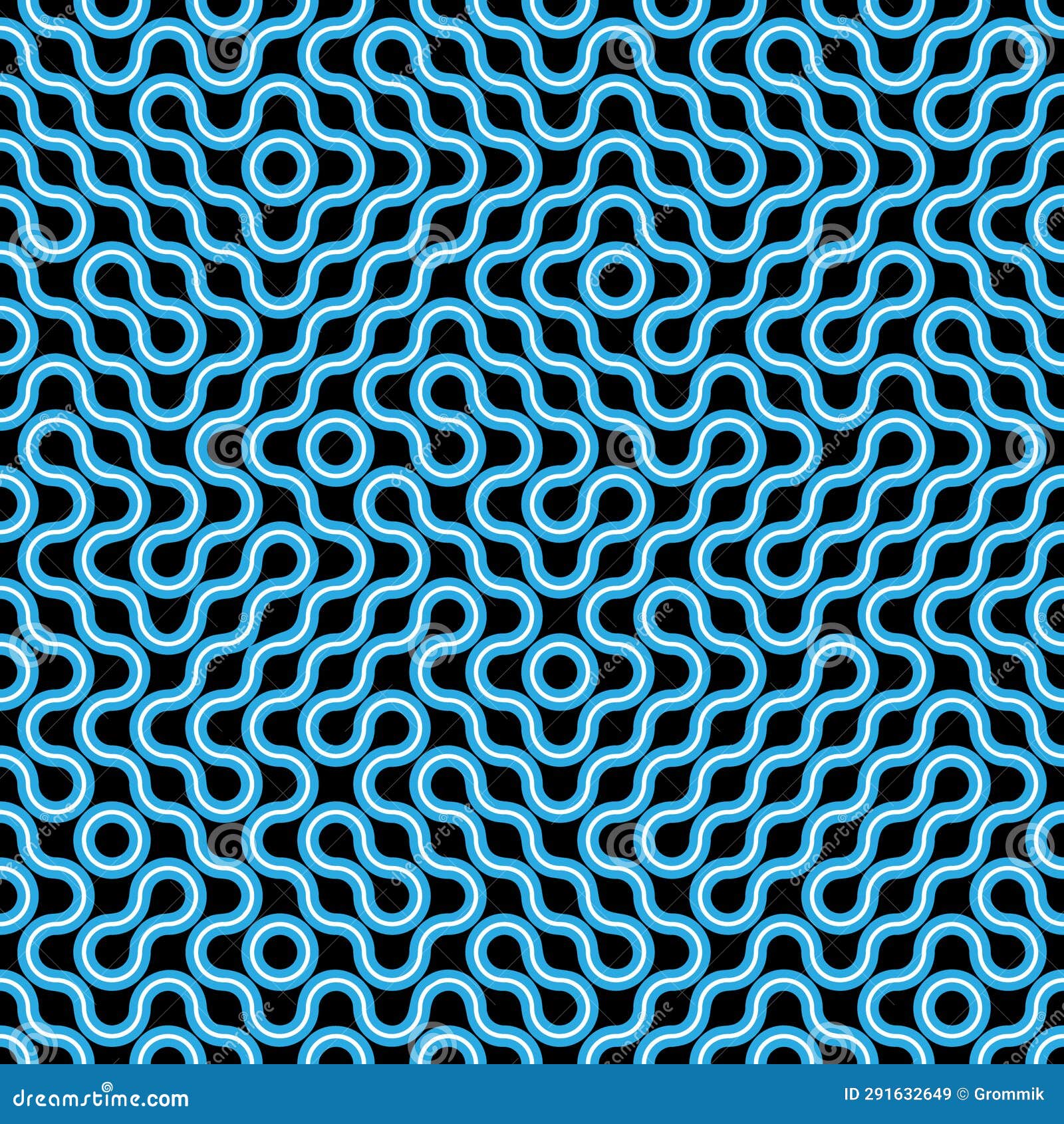 Abstract Pattern of Solid Sinuous Lines. Seamless Background Stock ...