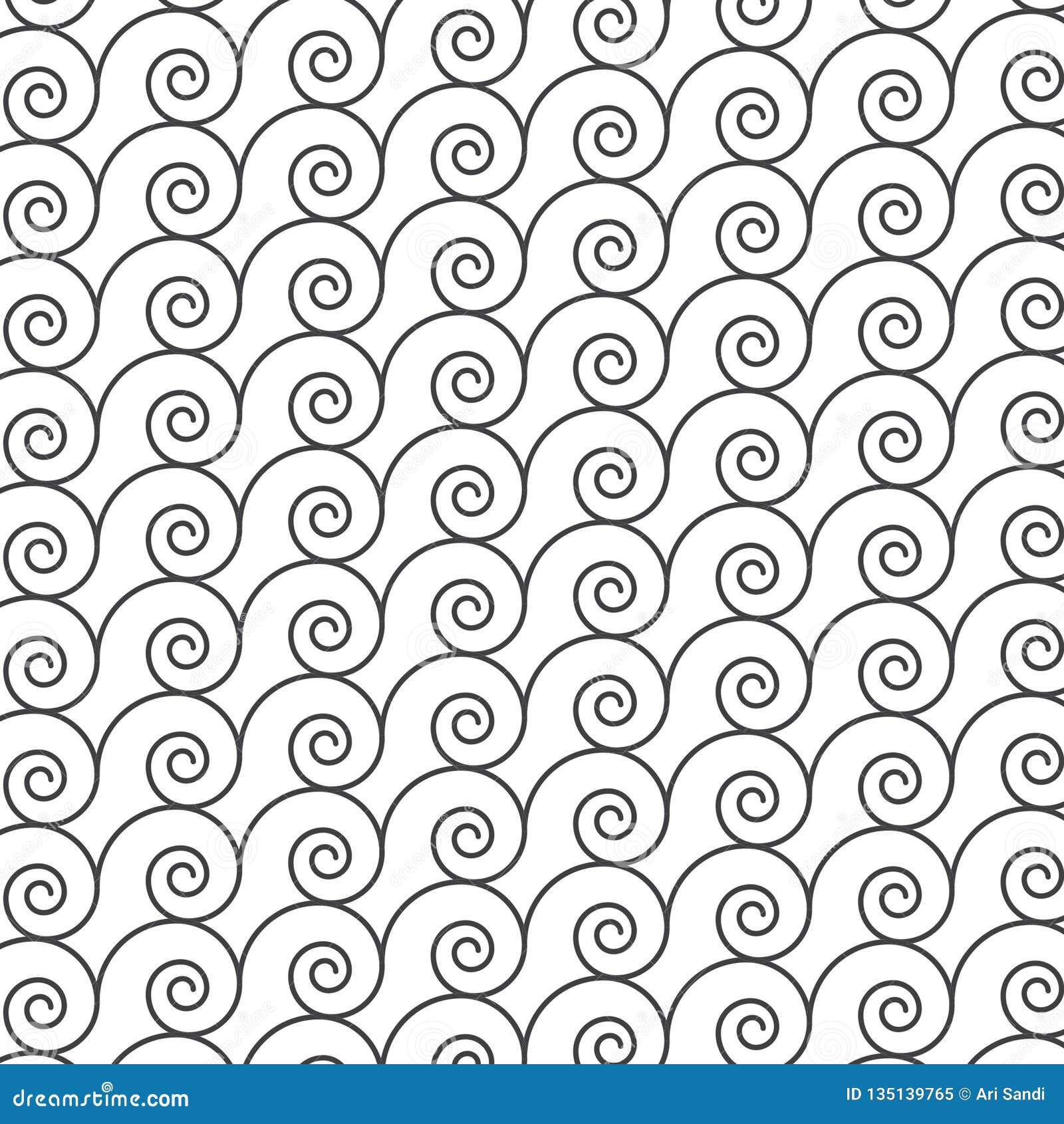 Abstract Pattern with Spiral Line, Good for Print Stock Image - Image ...