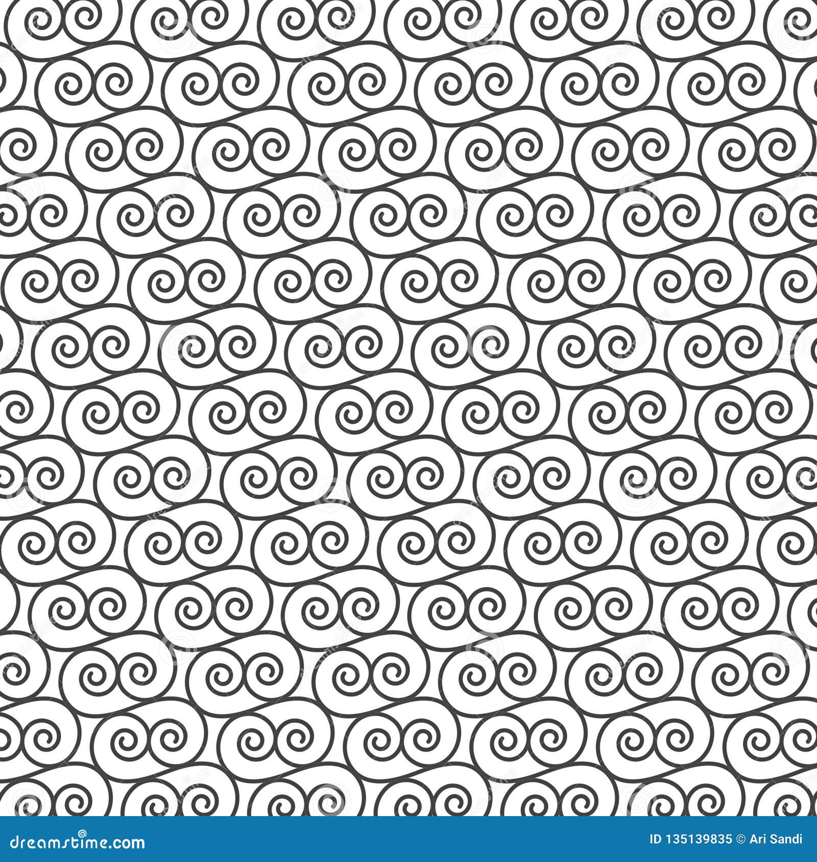 Abstract Pattern with Spiral Line, Good for Print Stock Image - Image ...