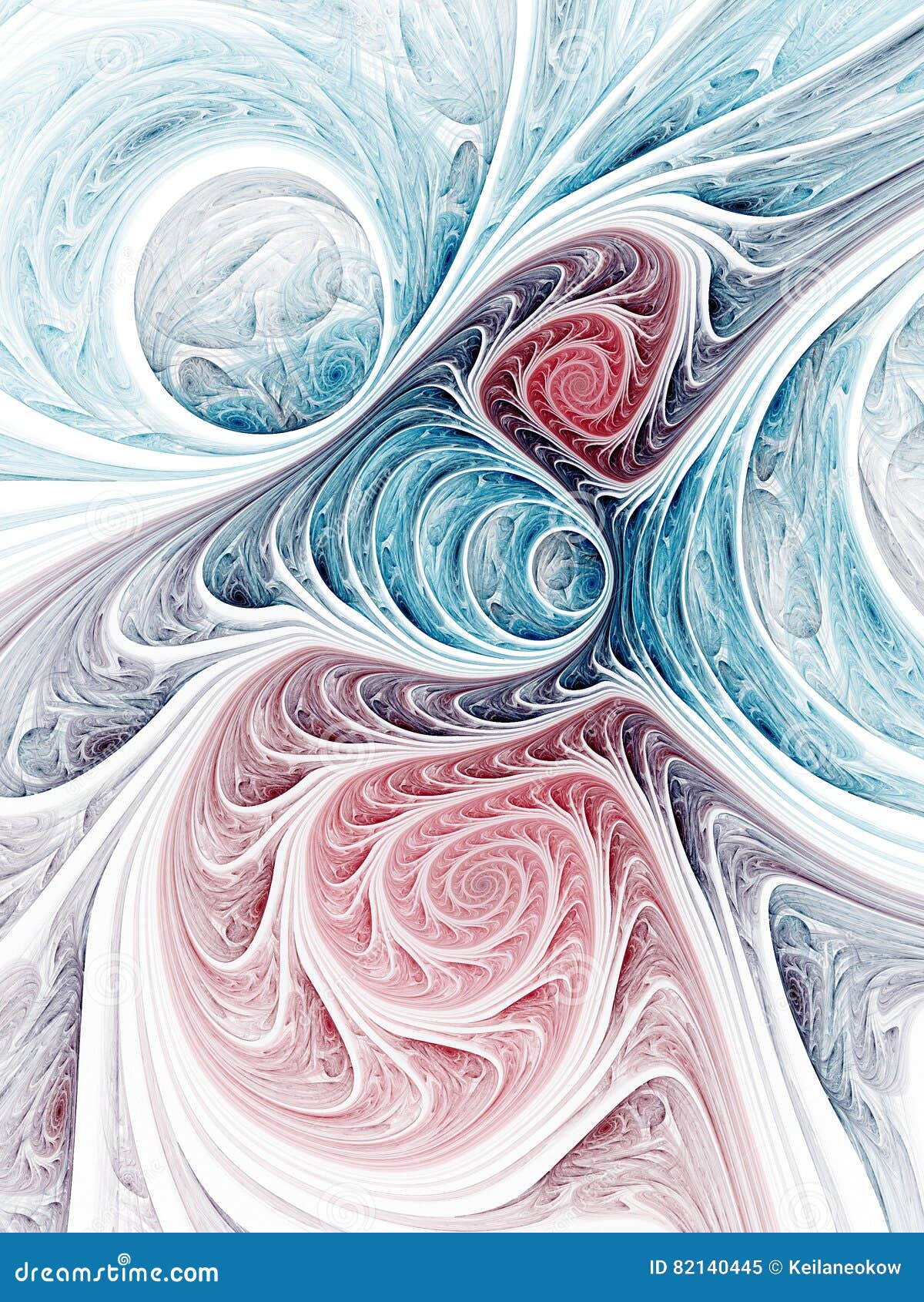 Abstract Pattern with Spirals and Bubble Stock Illustration ...