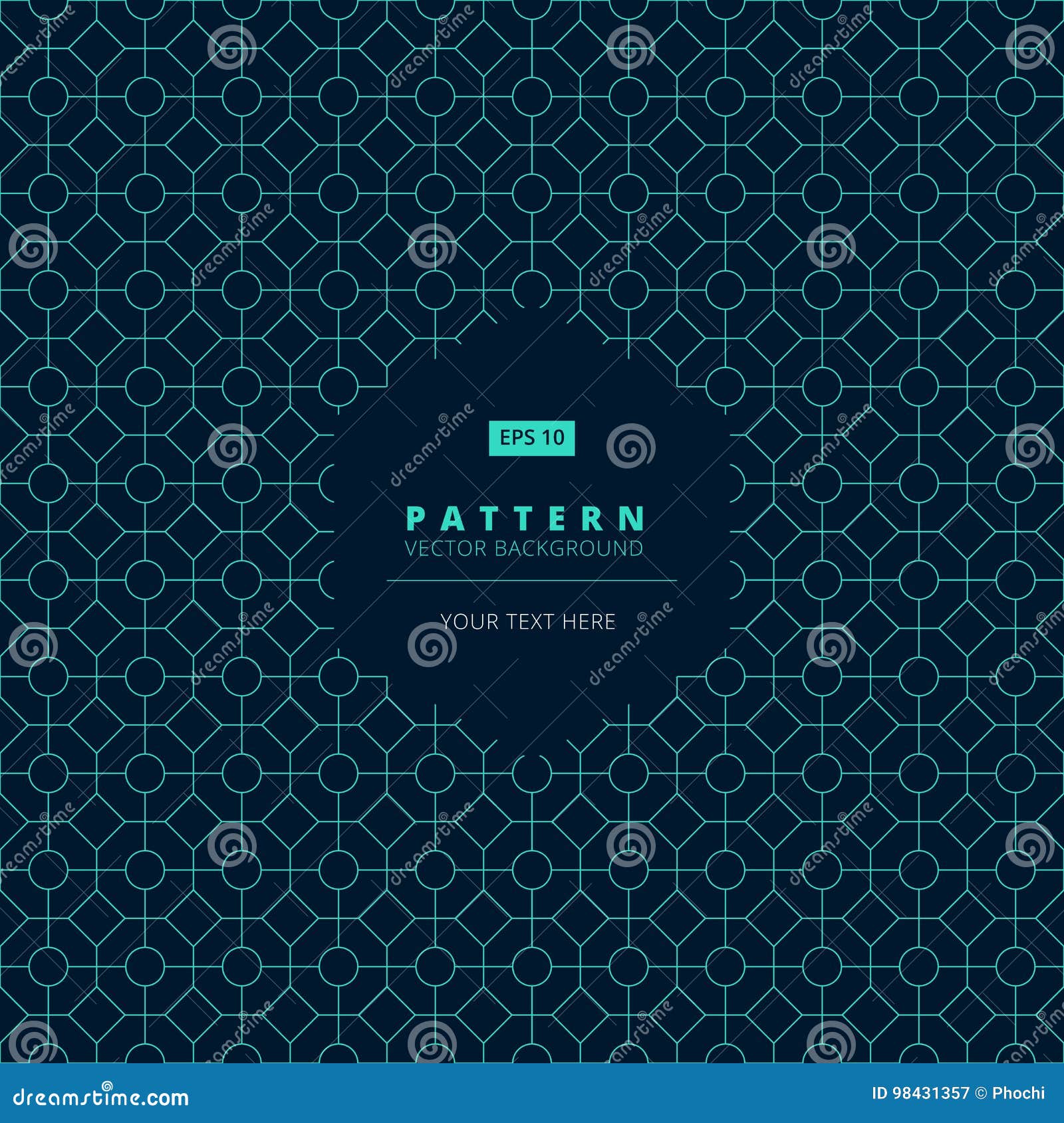 3d Octagon Space. Light With White Line. Illustration 3d Rendering ...