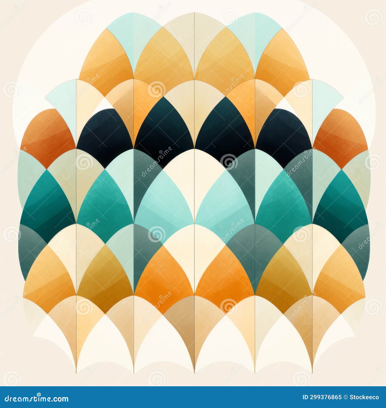 Contemporary Abstract Triangles V4 Illustration with Soft and Rounded ...