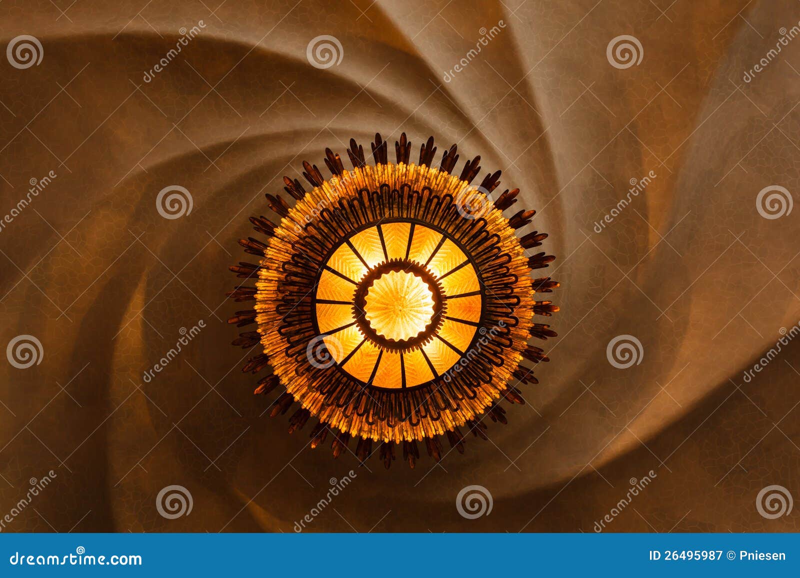Abstract Pattern of Swirls Lit by Round Light Stock Image - Image of ...