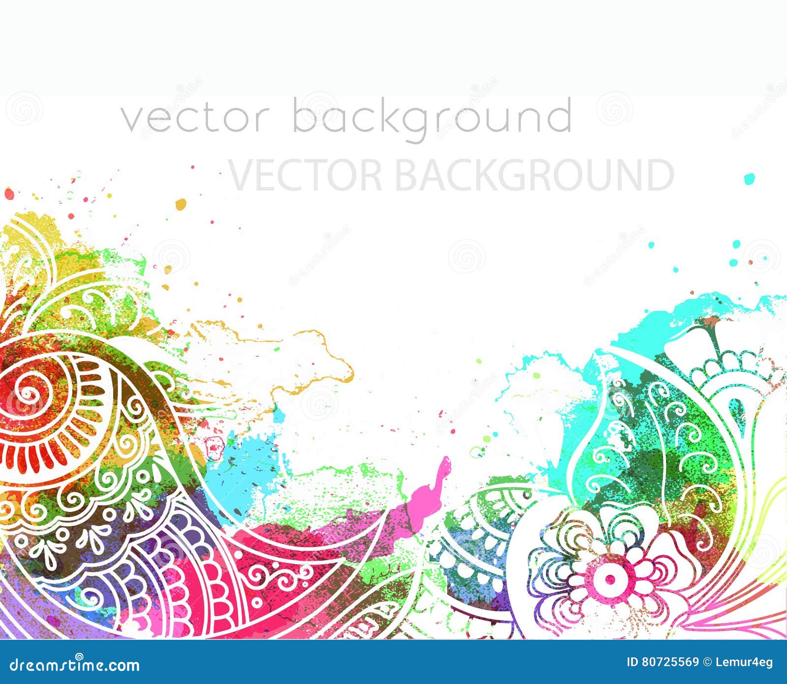 Abstract Pattern of a Tattoo Henna Stock Vector - Illustration of ...