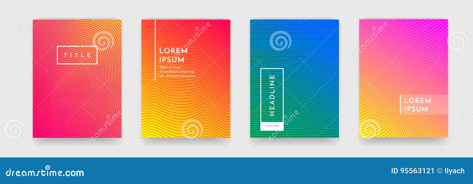 Abstract Pattern Texture Book Brochure Poster Cover Gradient Template ...