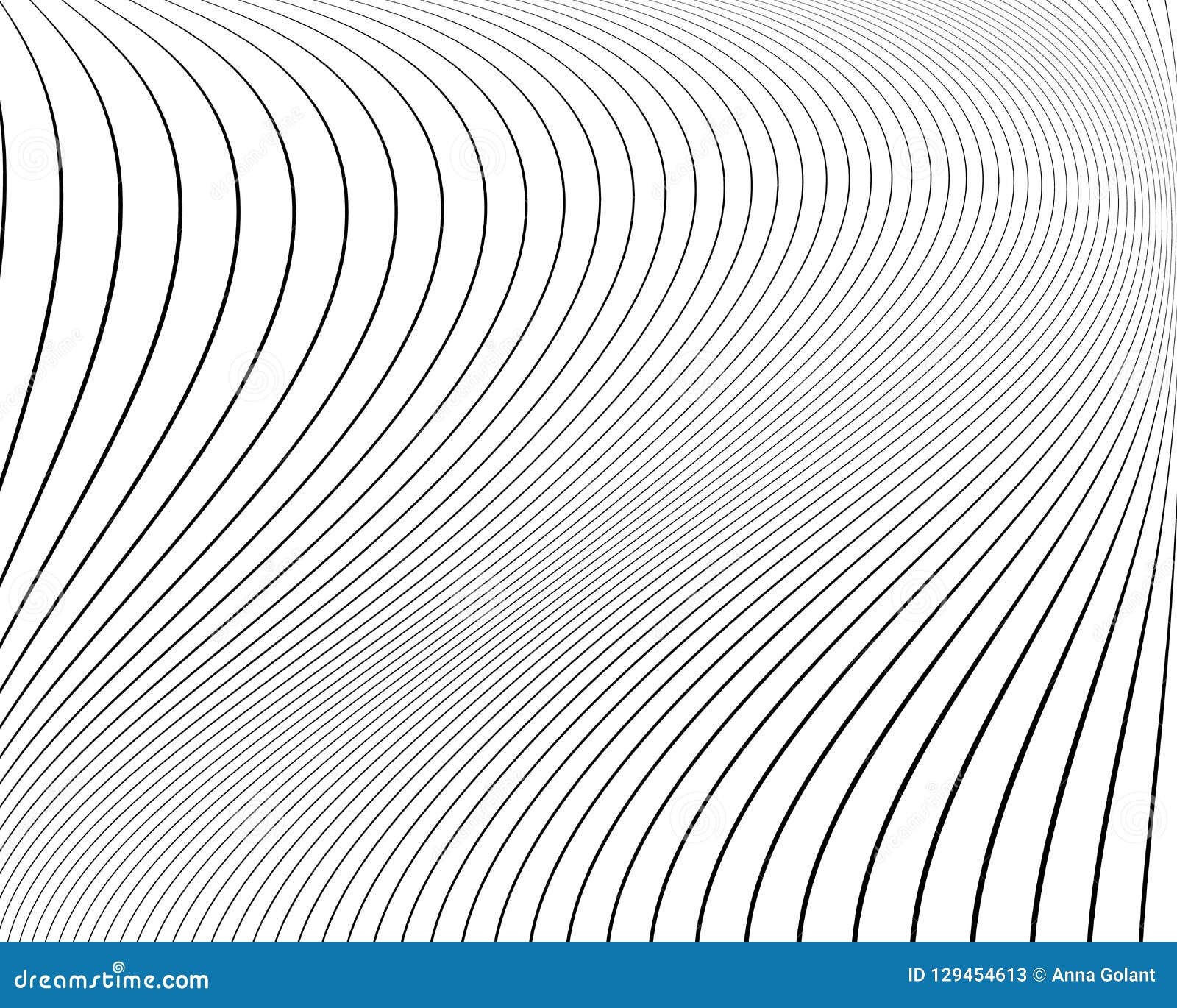 Abstract Pattern. Texture with Wavy, Curves Lines. Optical Art ...