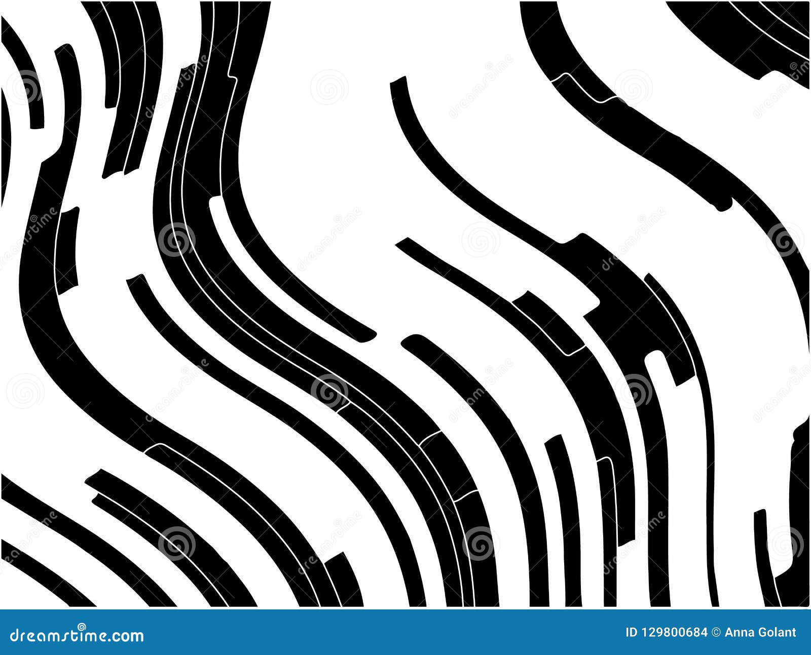 Abstract Pattern. Texture with Wavy, Curves Lines. Optical Art ...