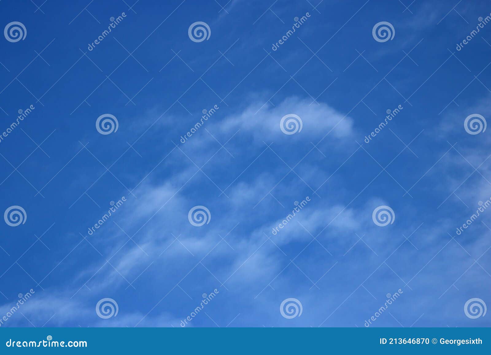 Abstract Pattern Thin Wispy White Cloud, Blue Sky Stock Photo - Image ...