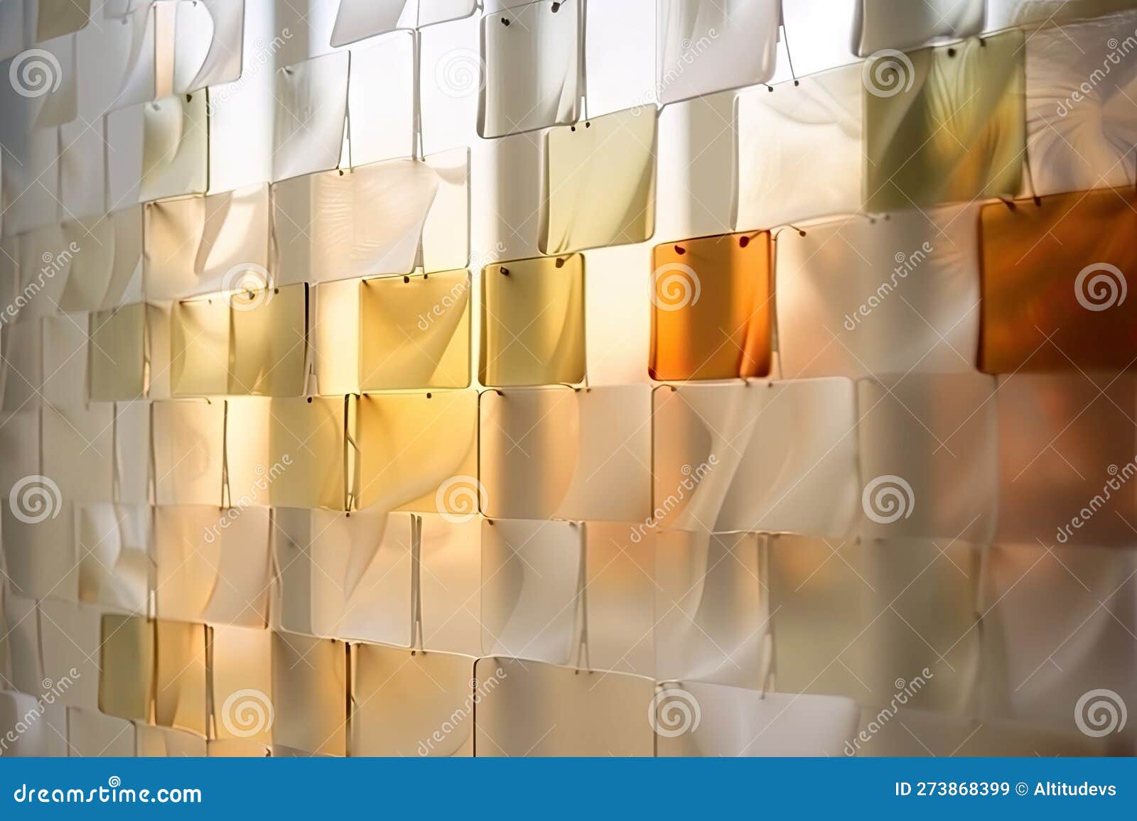 Abstract Pattern of Translucent and Opaque Materials on Interior Wall ...