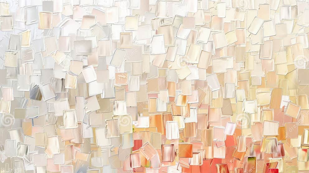 Abstract Pattern of Translucent Shapes in Soft Colors, Creating a ...