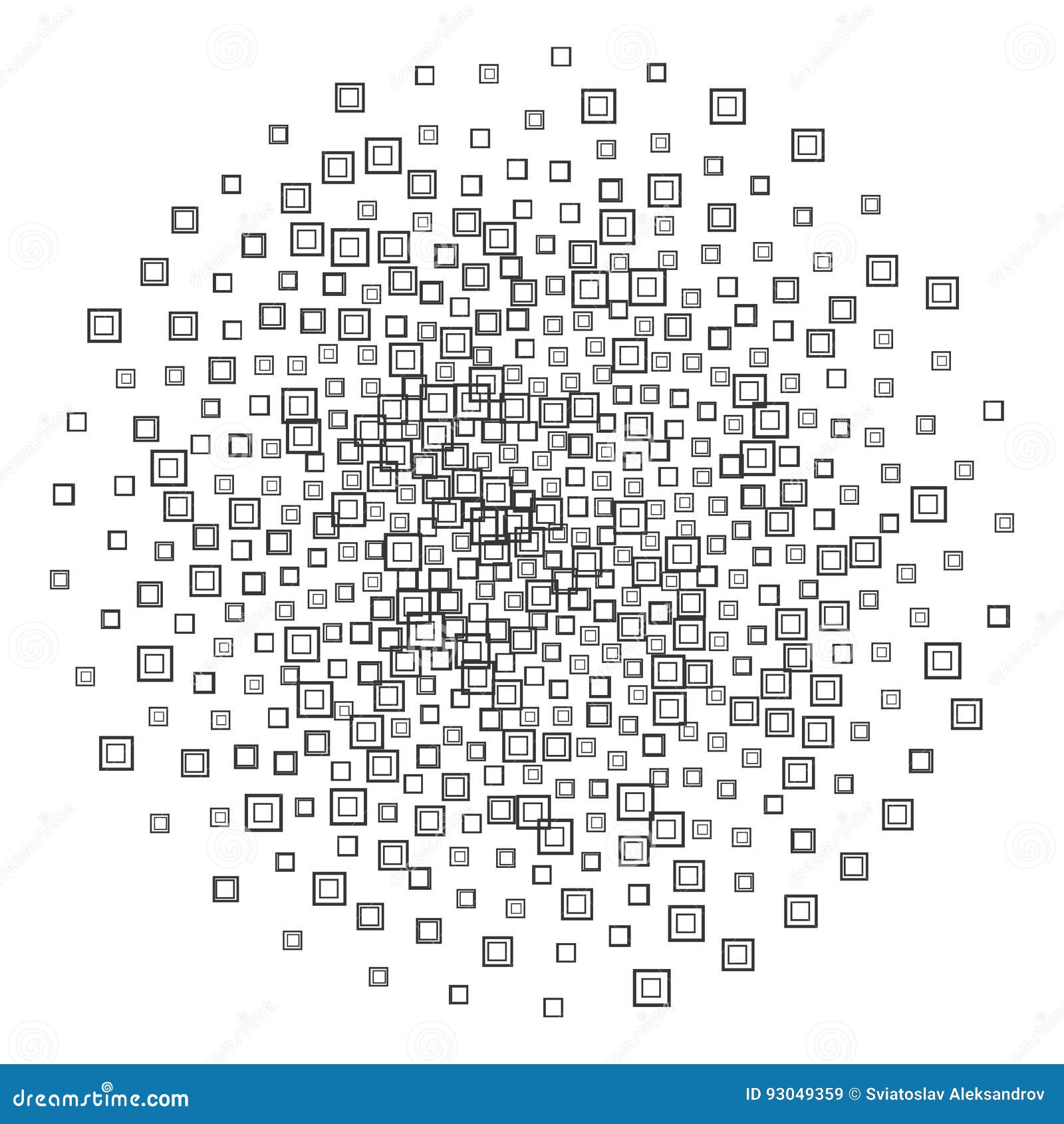 Abstract Pattern of Vector Rectangle Shapes Stock Vector - Illustration ...