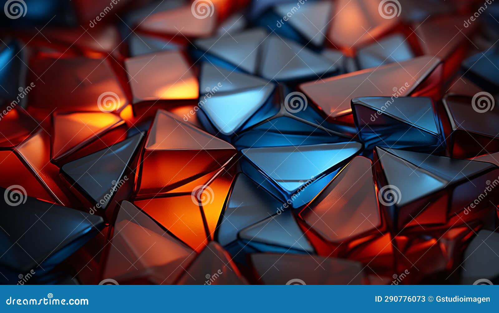 Abstract Pattern of Vibrant Colors Illuminated in Bright Futuristic ...