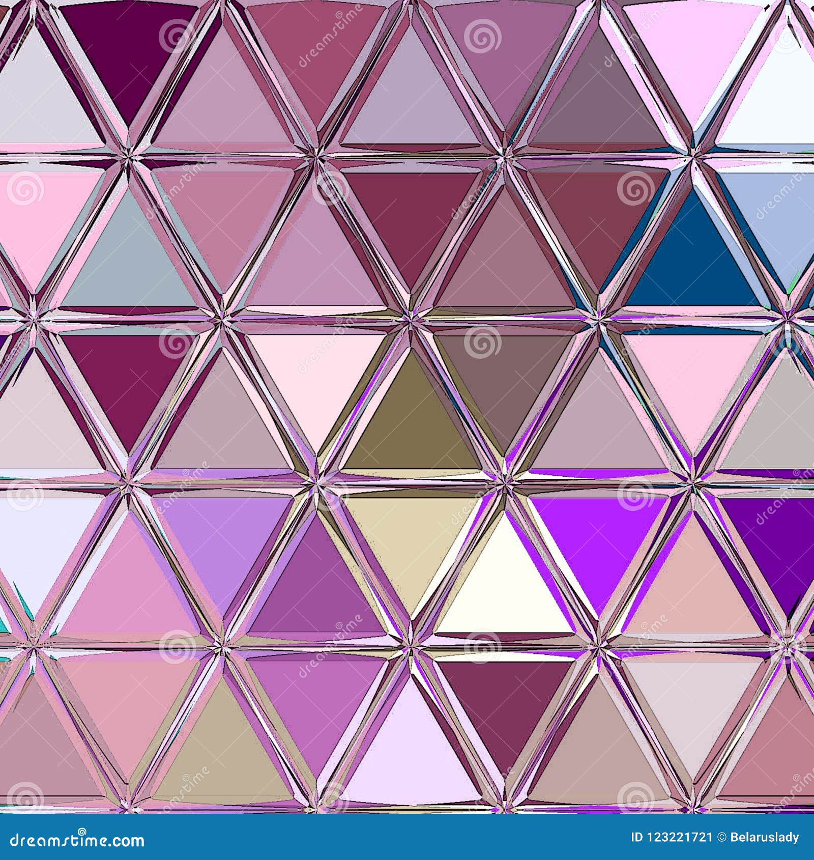 Continuous Abstract Pattern in Vintage Colors - Repeating Geometric ...